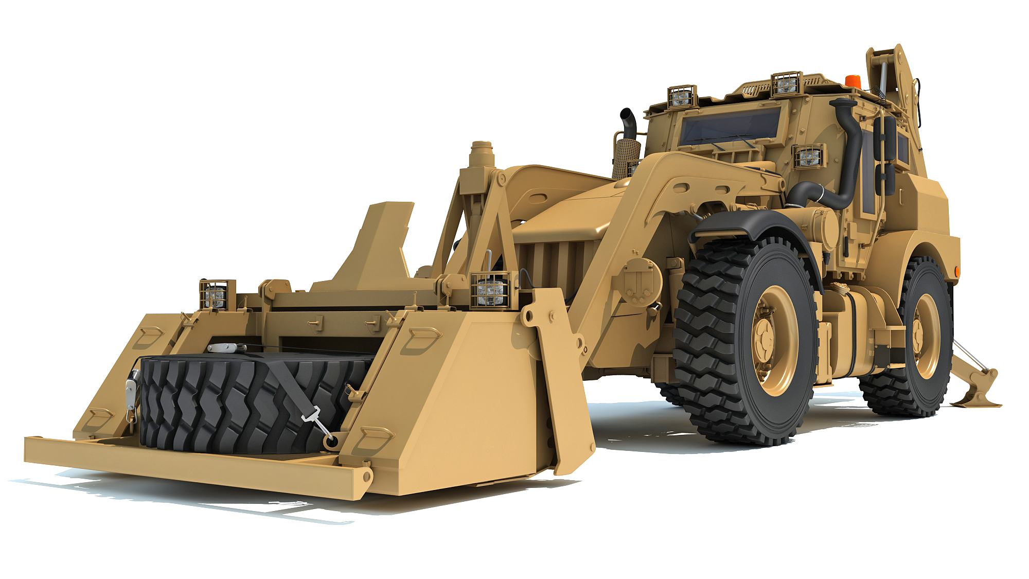 Military Excavator - 3D Model by 3D Horse