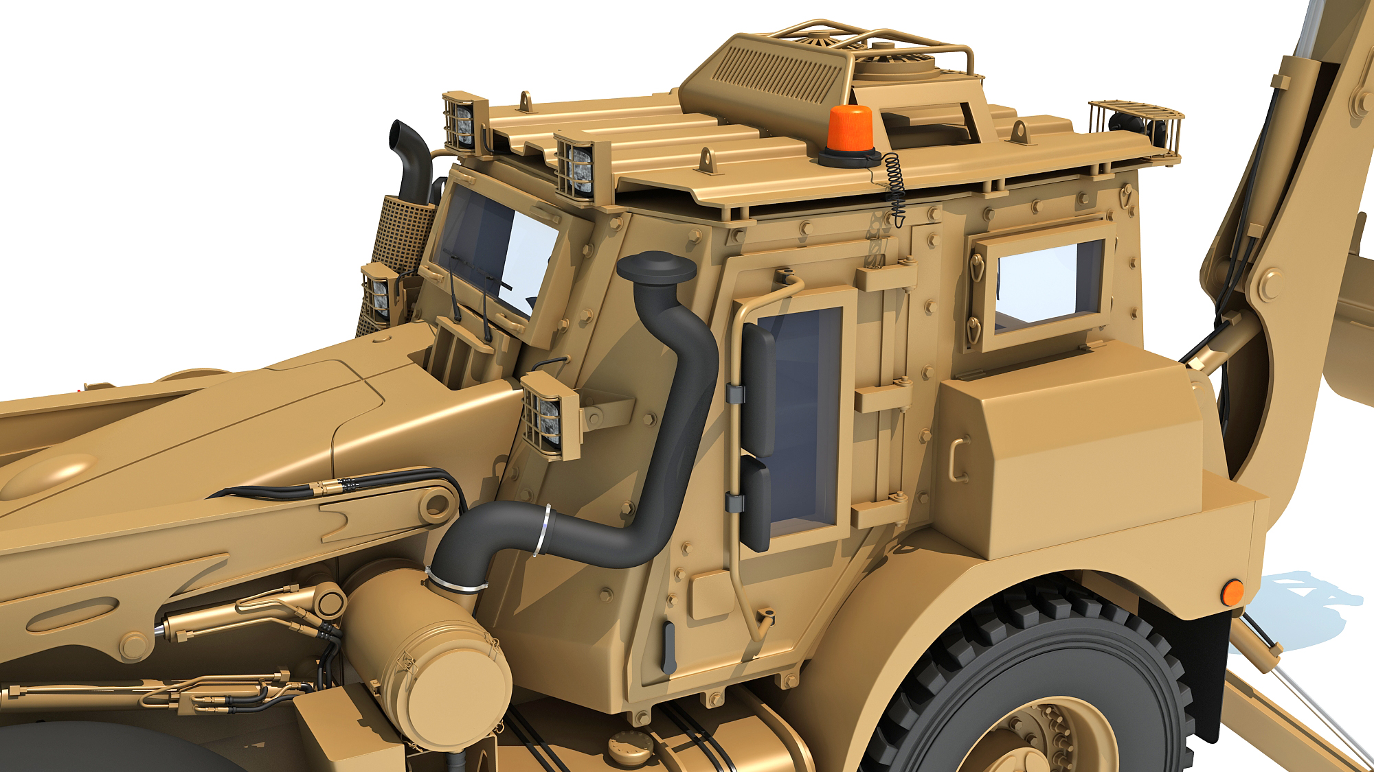 Military Excavator - 3D Model by 3D Horse