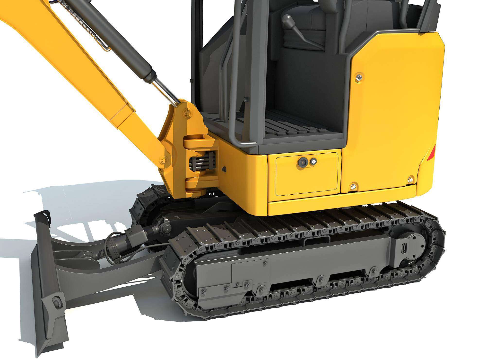 Mini Excavator Breaker Hammer - 3D Model by 3D Horse