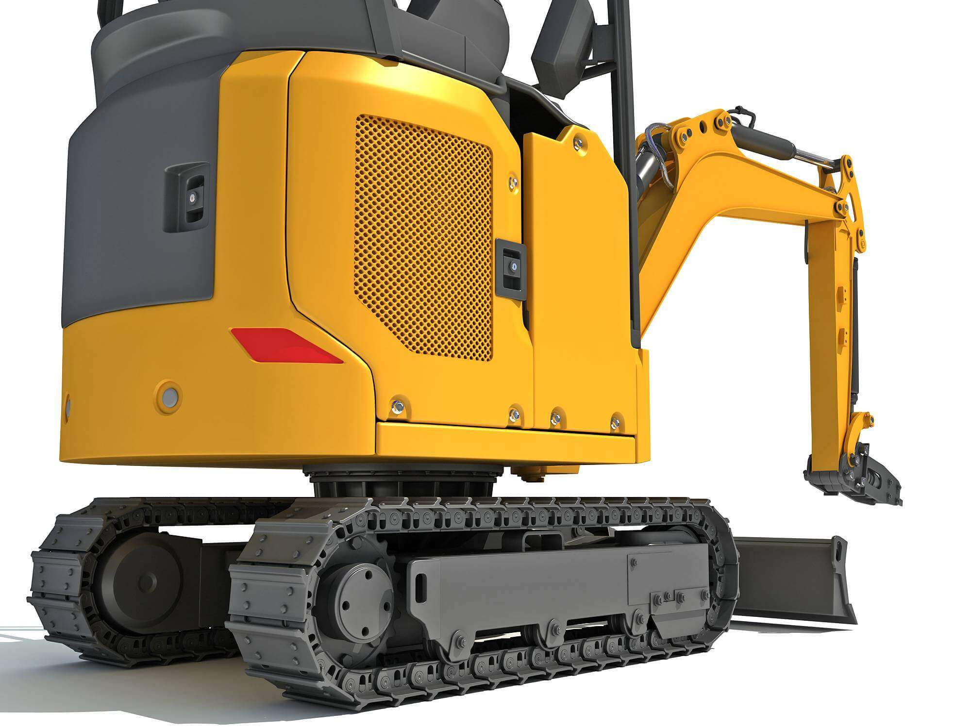 Mini Excavator Breaker Hammer - 3D Model by 3D Horse