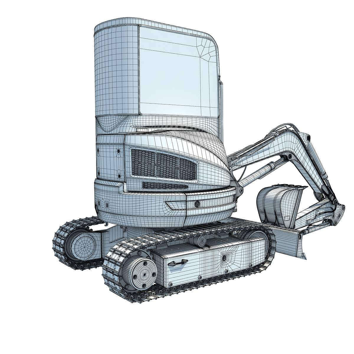Mini Excavator - 3D Model by 3D Horse