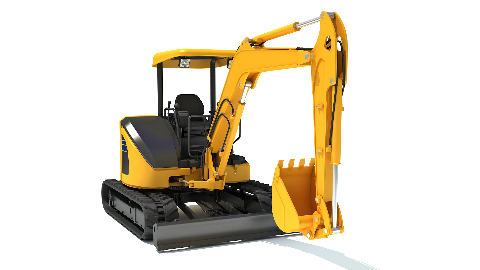 Mini Small Tracked Excavator - 3D Model by 3D Horse