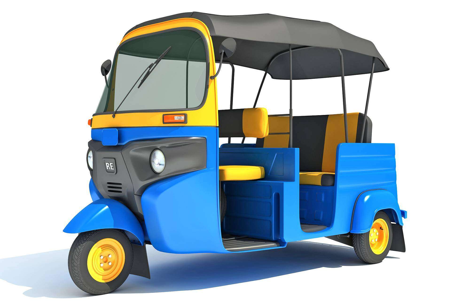 Mini Taxi Auto Rickshaw - 3D Model by 3D Horse