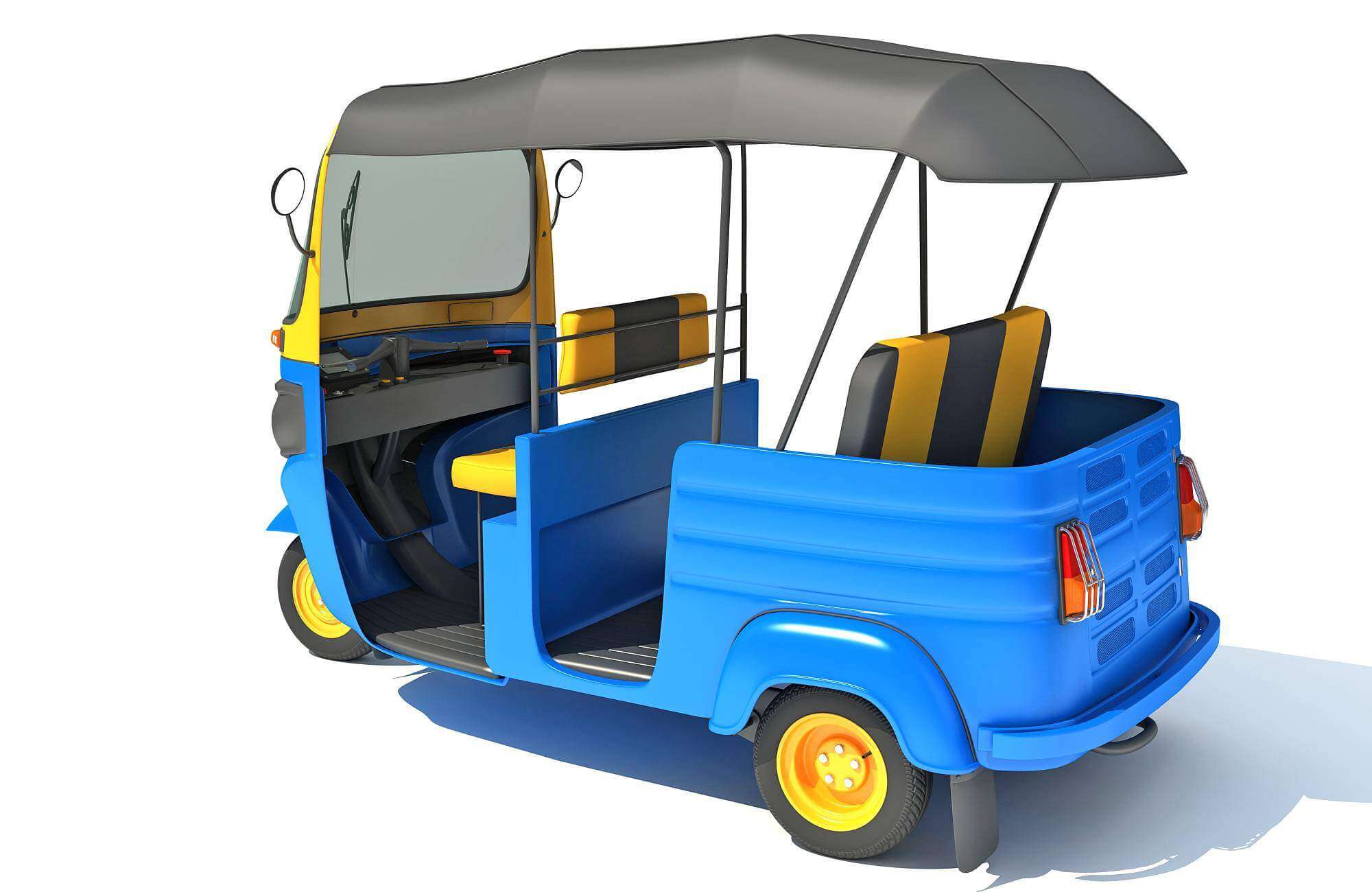 Mini Taxi Auto Rickshaw - 3D Model by 3D Horse