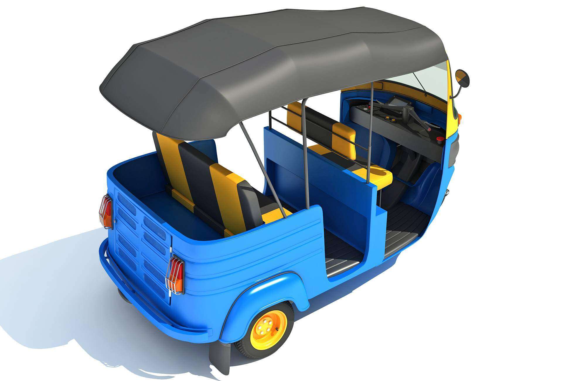 Mini Taxi Auto Rickshaw - 3D Model by 3D Horse