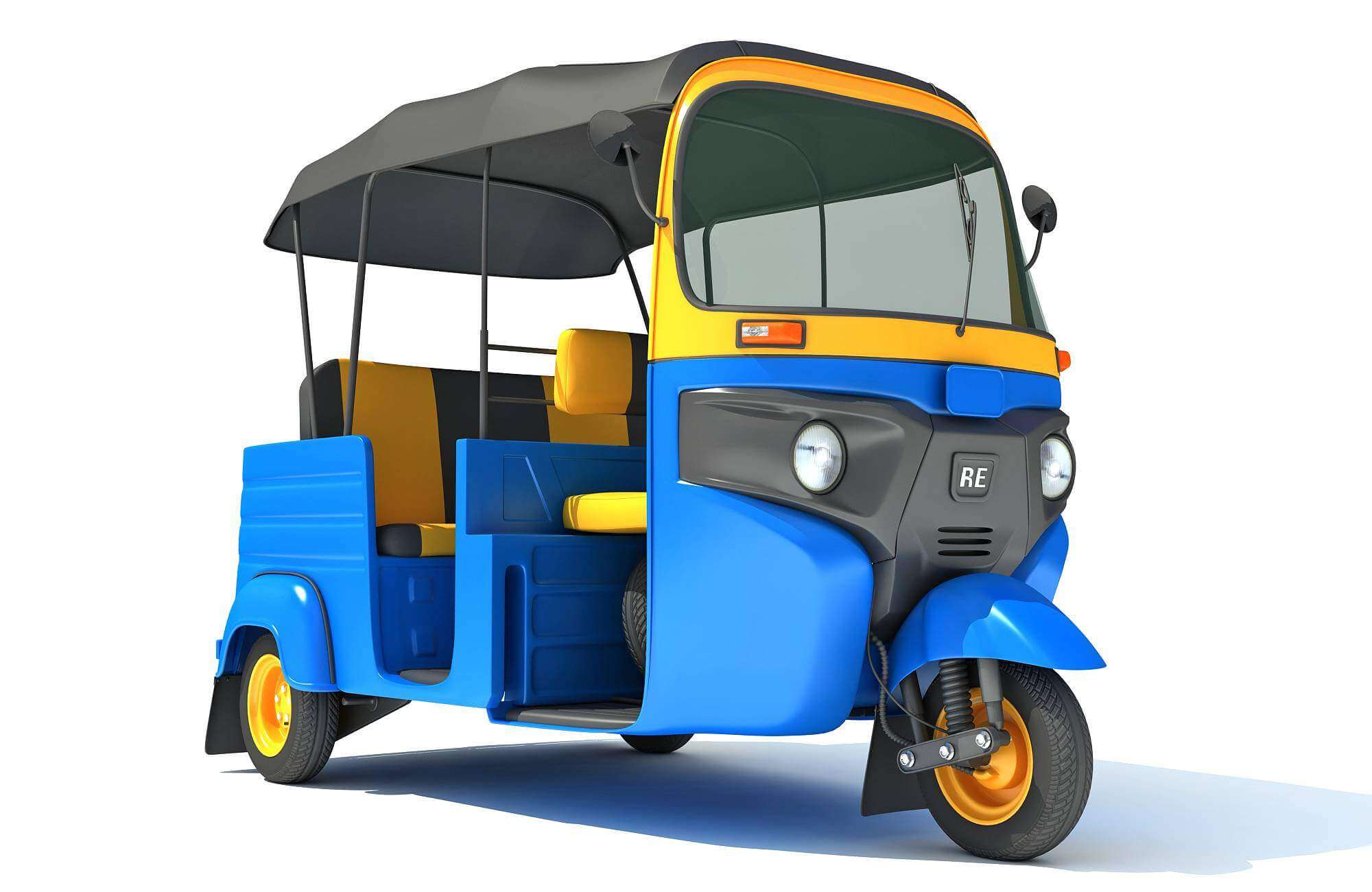 Mini Taxi Auto Rickshaw - 3D Model by 3D Horse