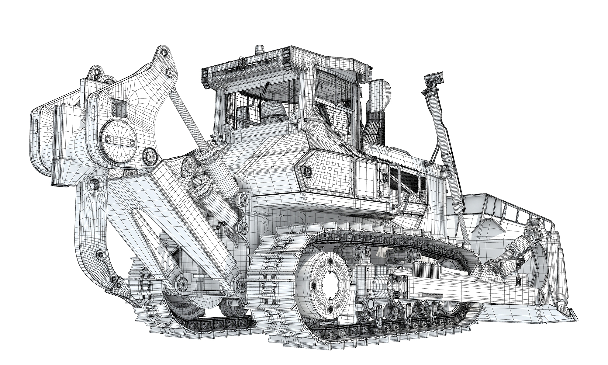 Mining Crawler Dozer - 3D Model by 3D Horse