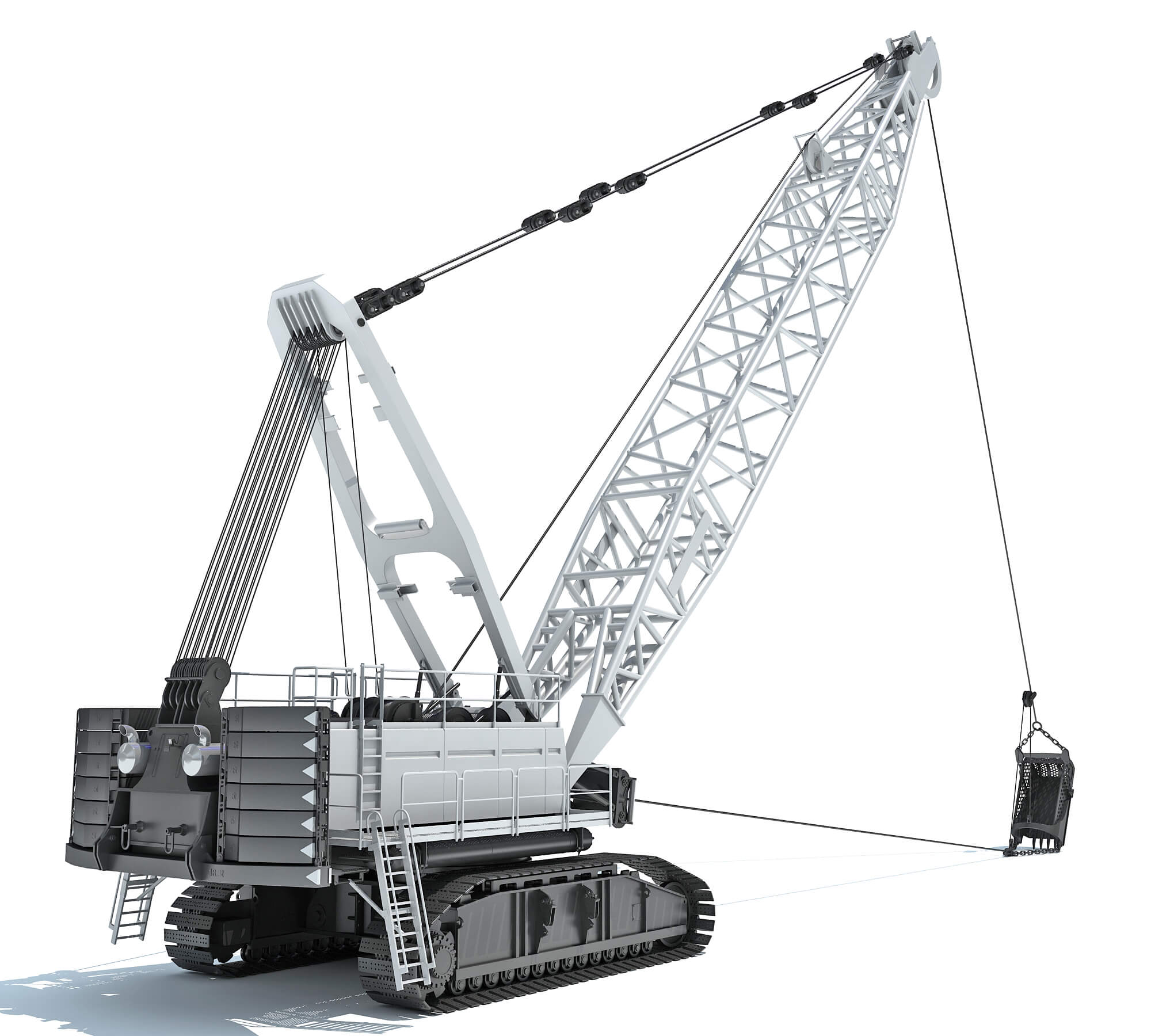 Mining Dragline Excavator - 3D Model by 3D Horse