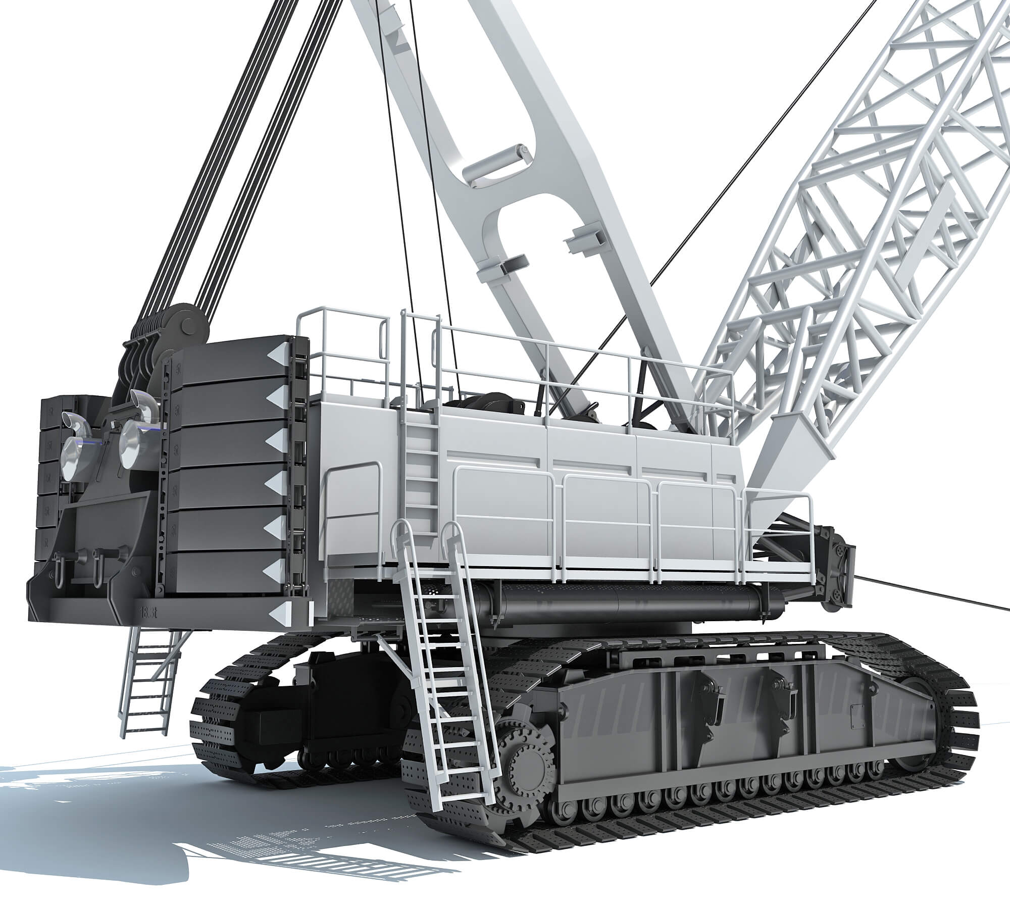 Mining Dragline Excavator - 3D Model by 3D Horse