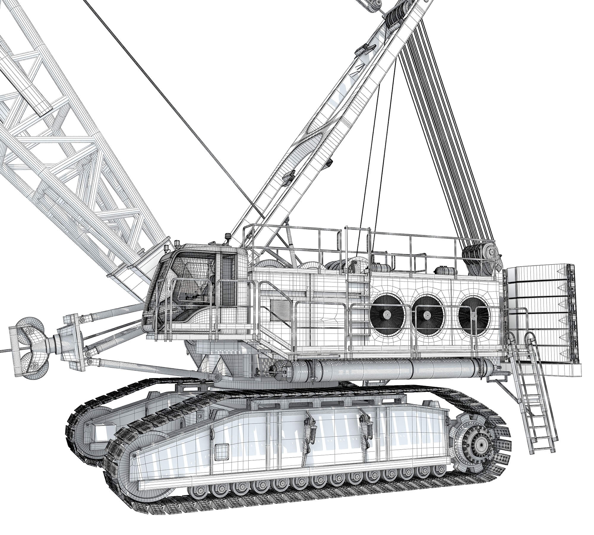 Mining Dragline Excavator - 3D Model by 3D Horse