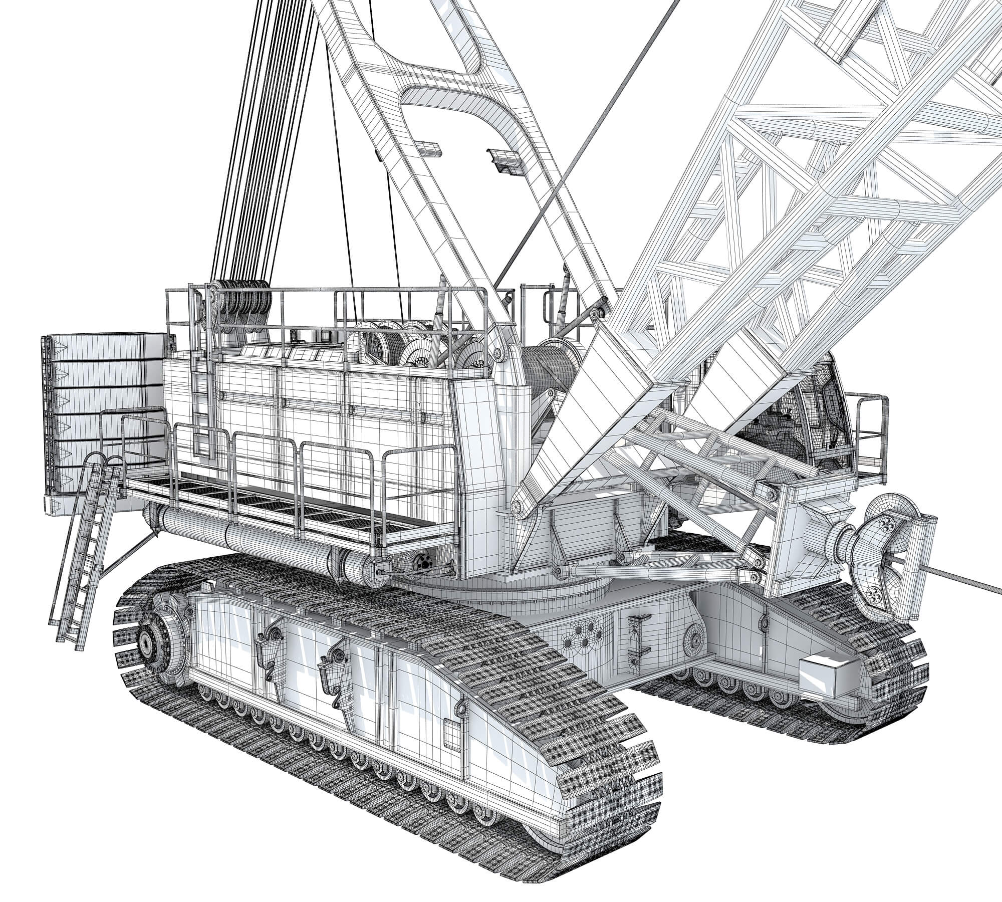 Mining Dragline Excavator - 3D Model by 3D Horse