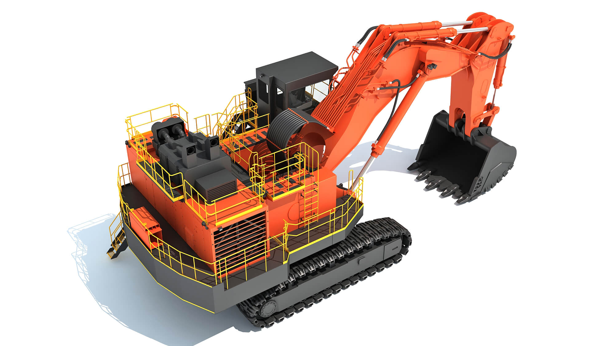 Mining Excavator Shovel - 3D Model by 3D Horse