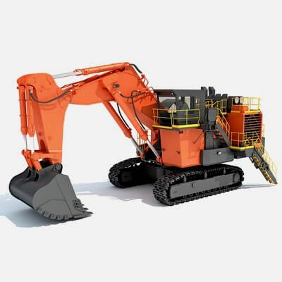 Mining Excavator Shovel - 3D Model by 3D Horse