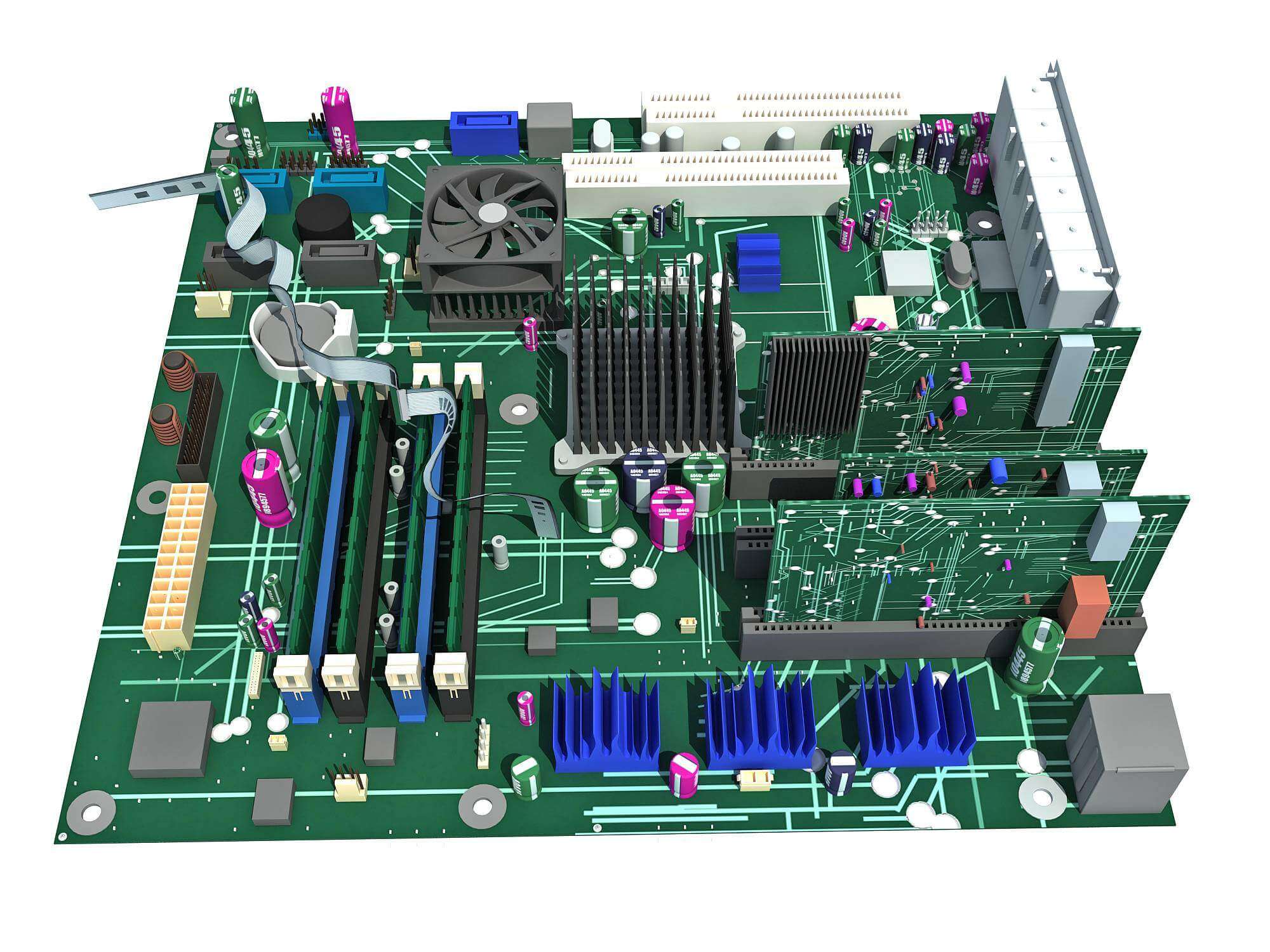 Motherboard - 3D Model by 3D Horse