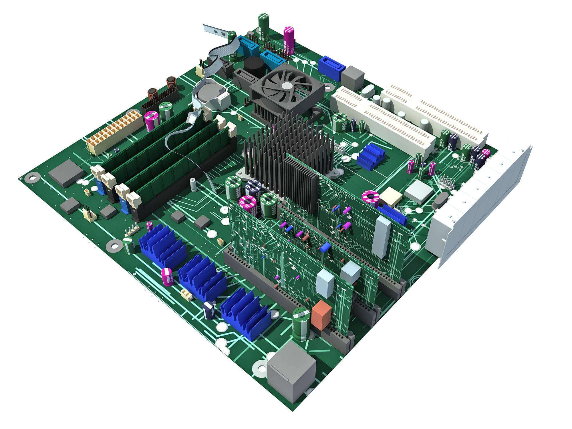 Motherboard - 3D Model by 3D Horse