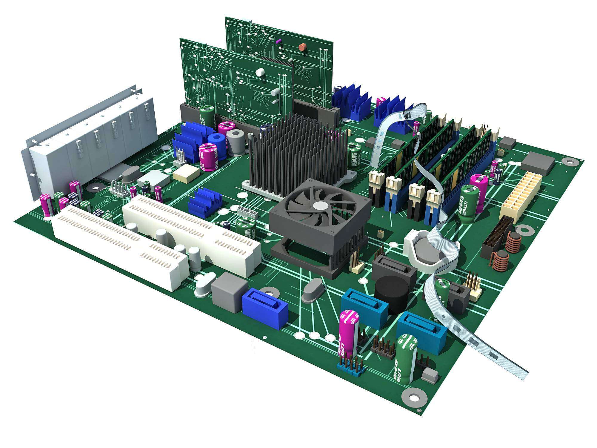 Motherboard - 3D Model by 3D Horse
