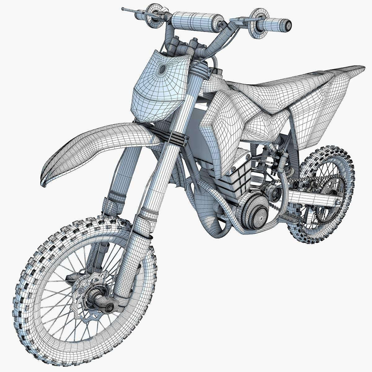 Motocross Bike - 3D Model by 3D Horse