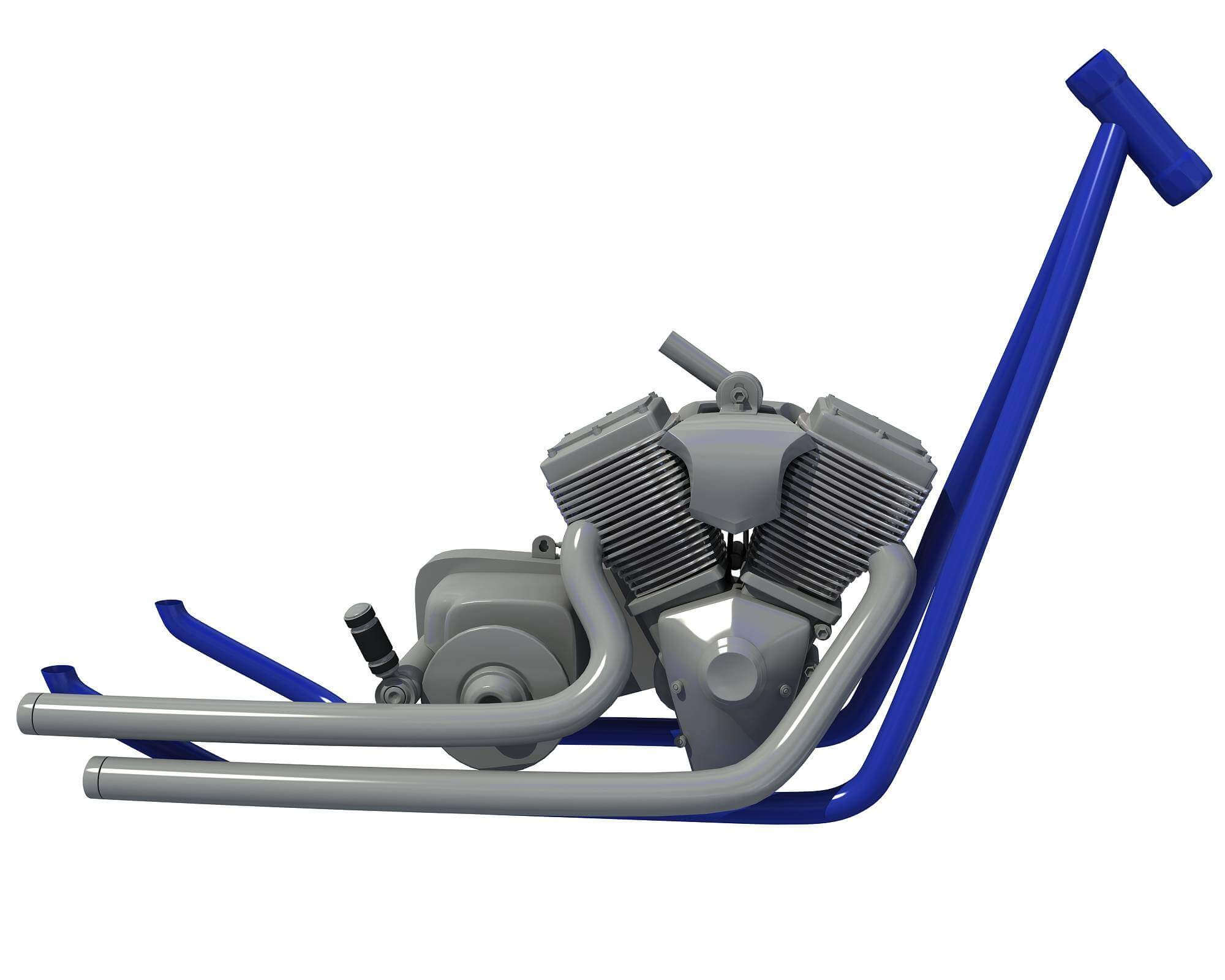 Motorcycle Bike Engine - 3D Model by 3D Horse