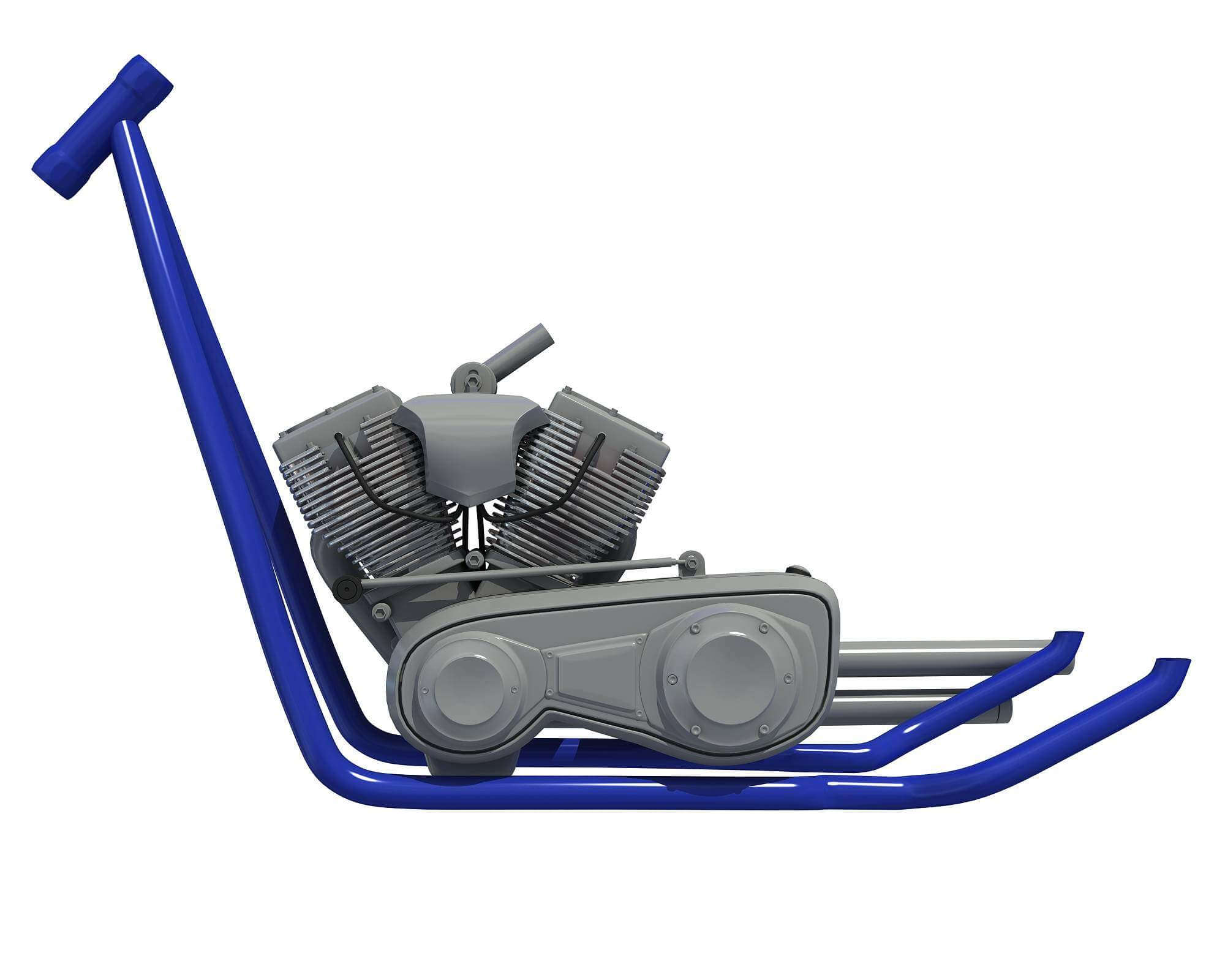 Motorcycle Bike Engine - 3D Model by 3D Horse