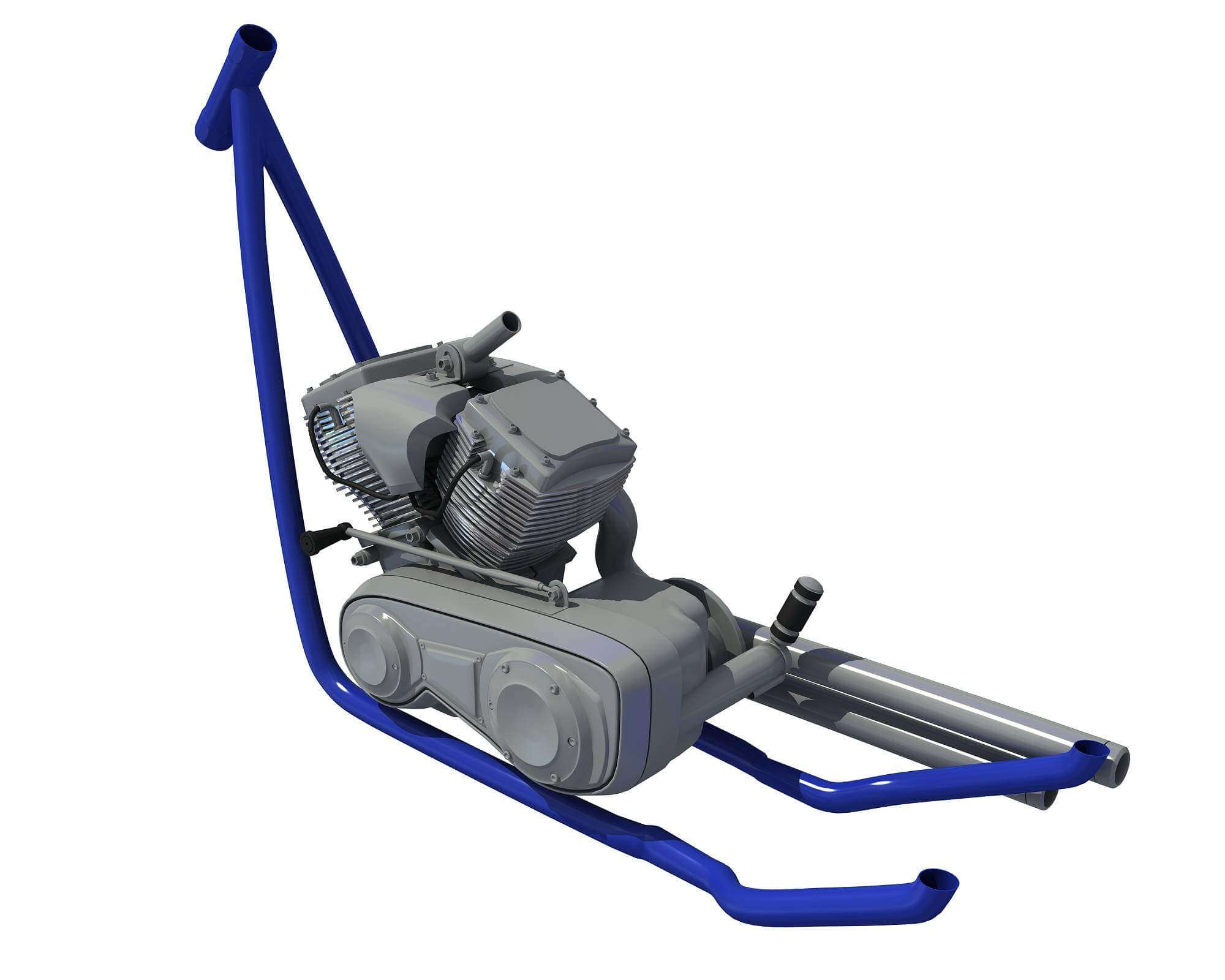 Motorcycle Bike Engine - 3D Model by 3D Horse