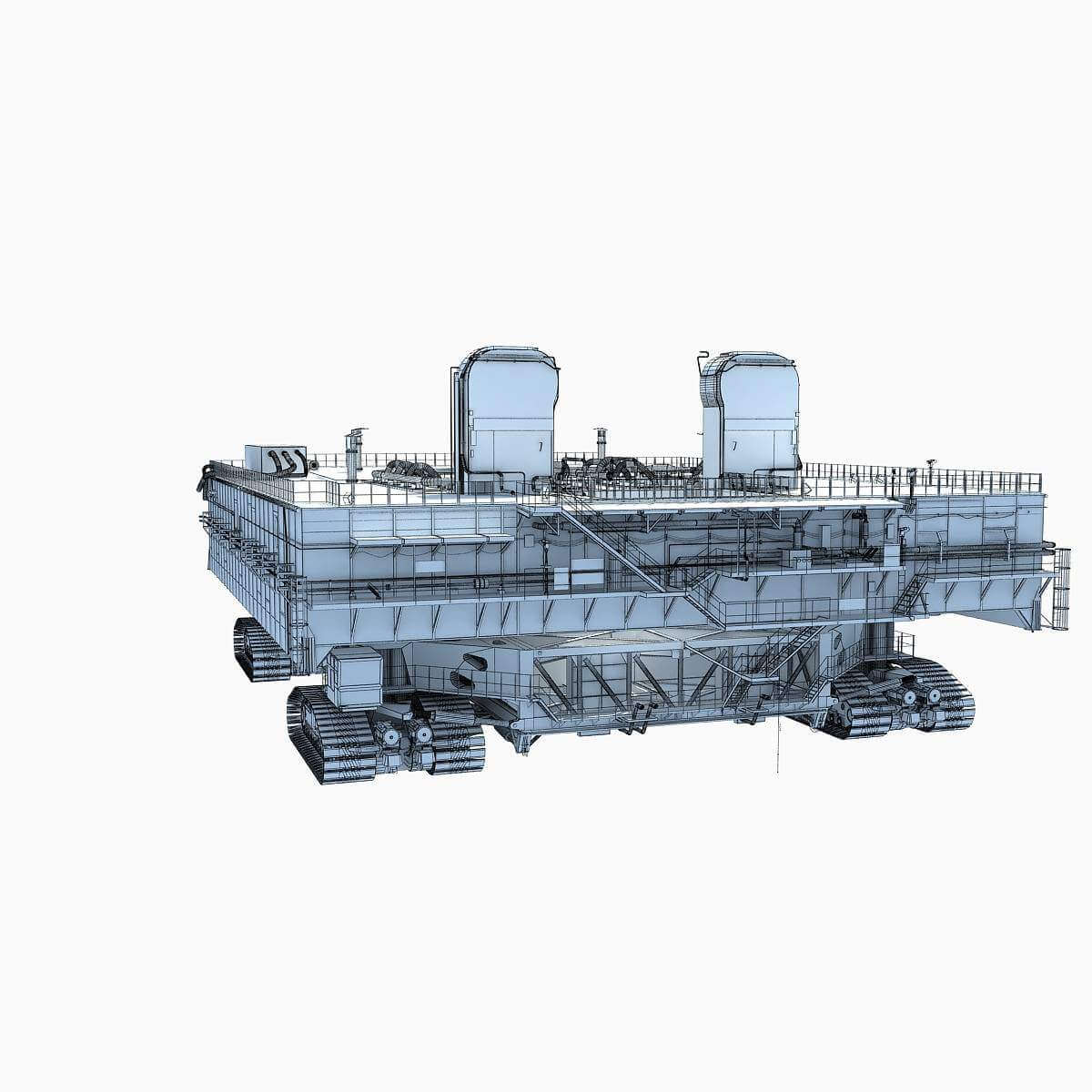 NASA Crawler and Mobile Launch Platform - 3D Model by 3D Horse