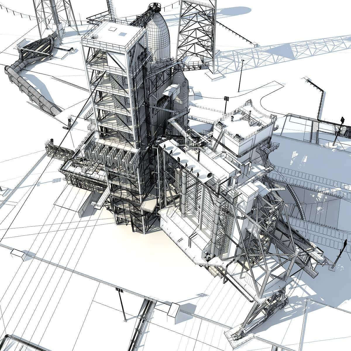 NASA Launch Complex 39B - 3D Model by 3D Horse