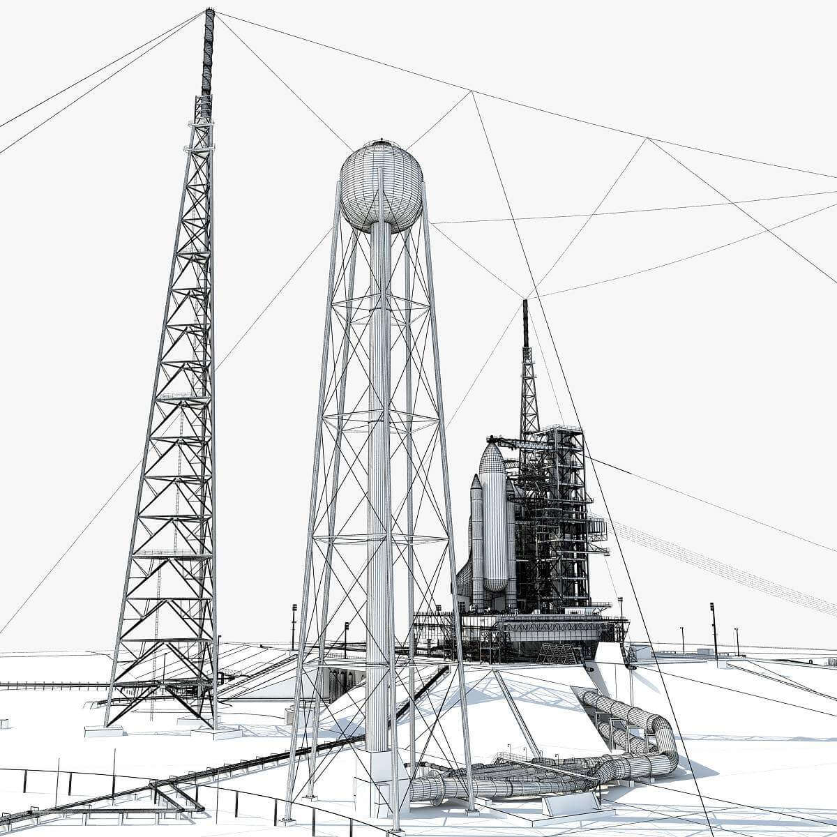 NASA Launch Complex 39B - 3D Model by 3D Horse