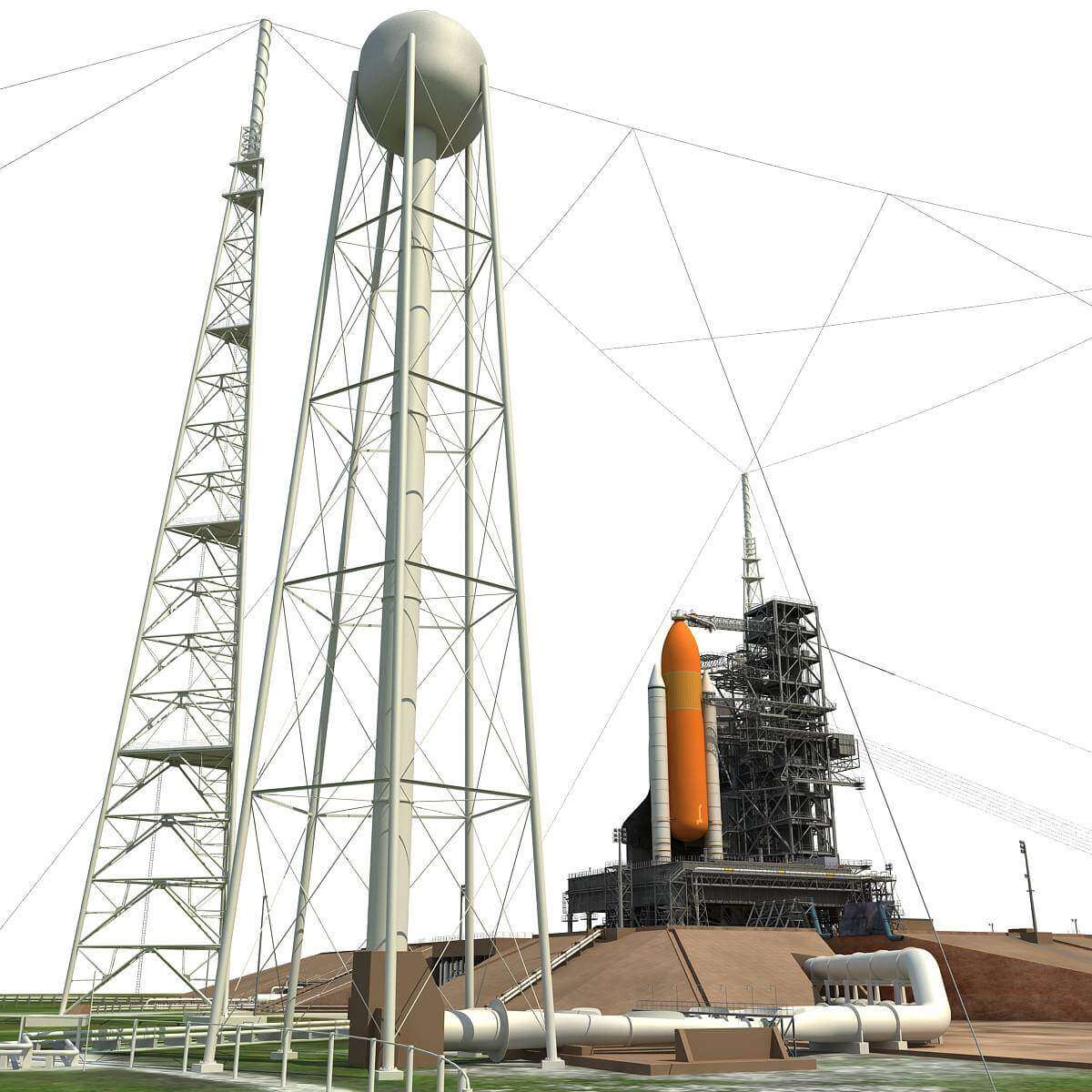 NASA Launch Complex 39B 3D Model