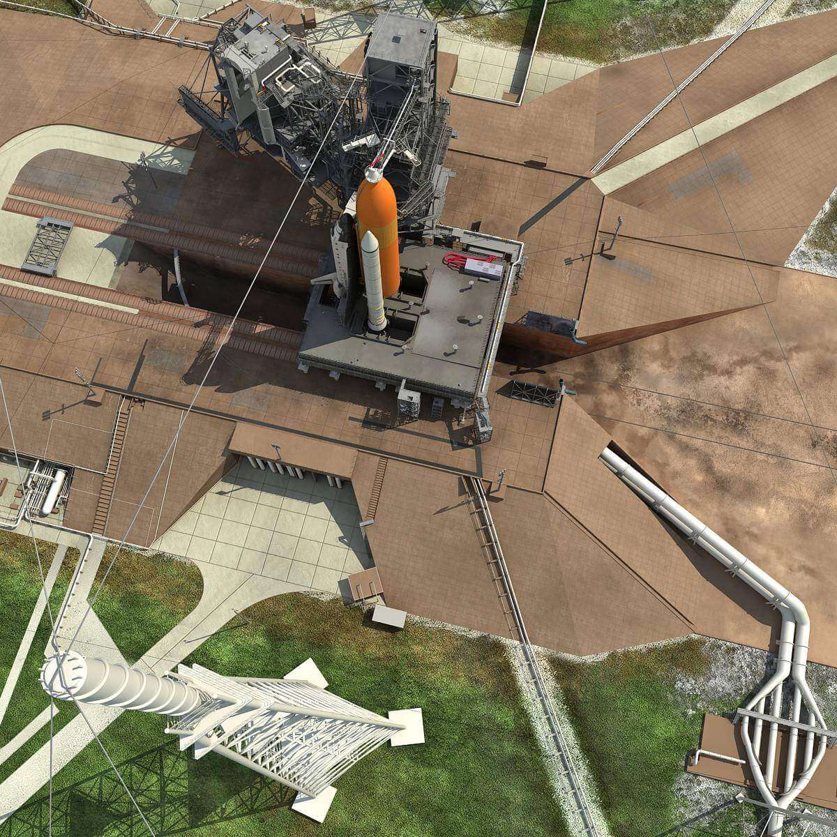 NASA Launch Complex 39B 3D Model