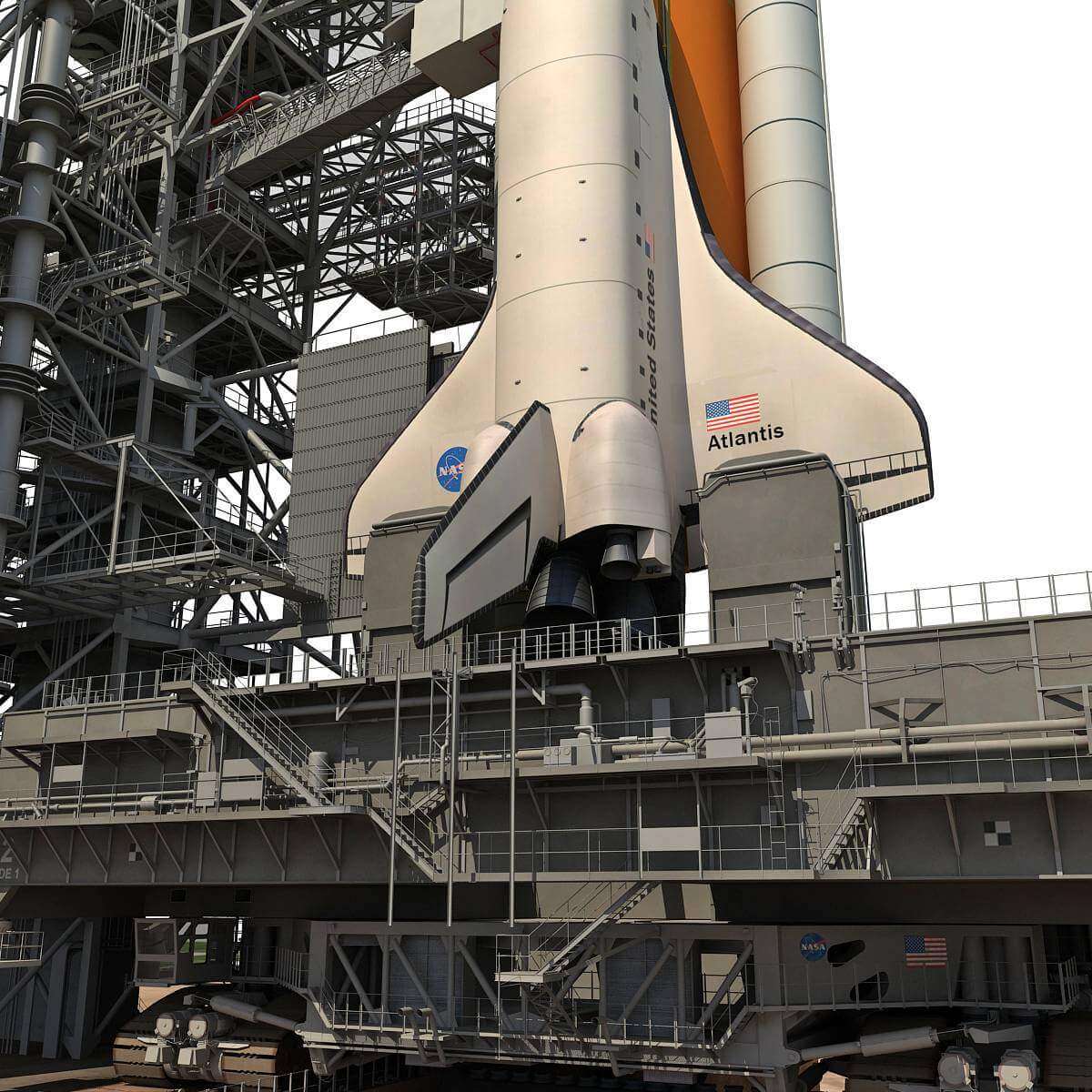 NASA Launch Complex 39B 3D Model