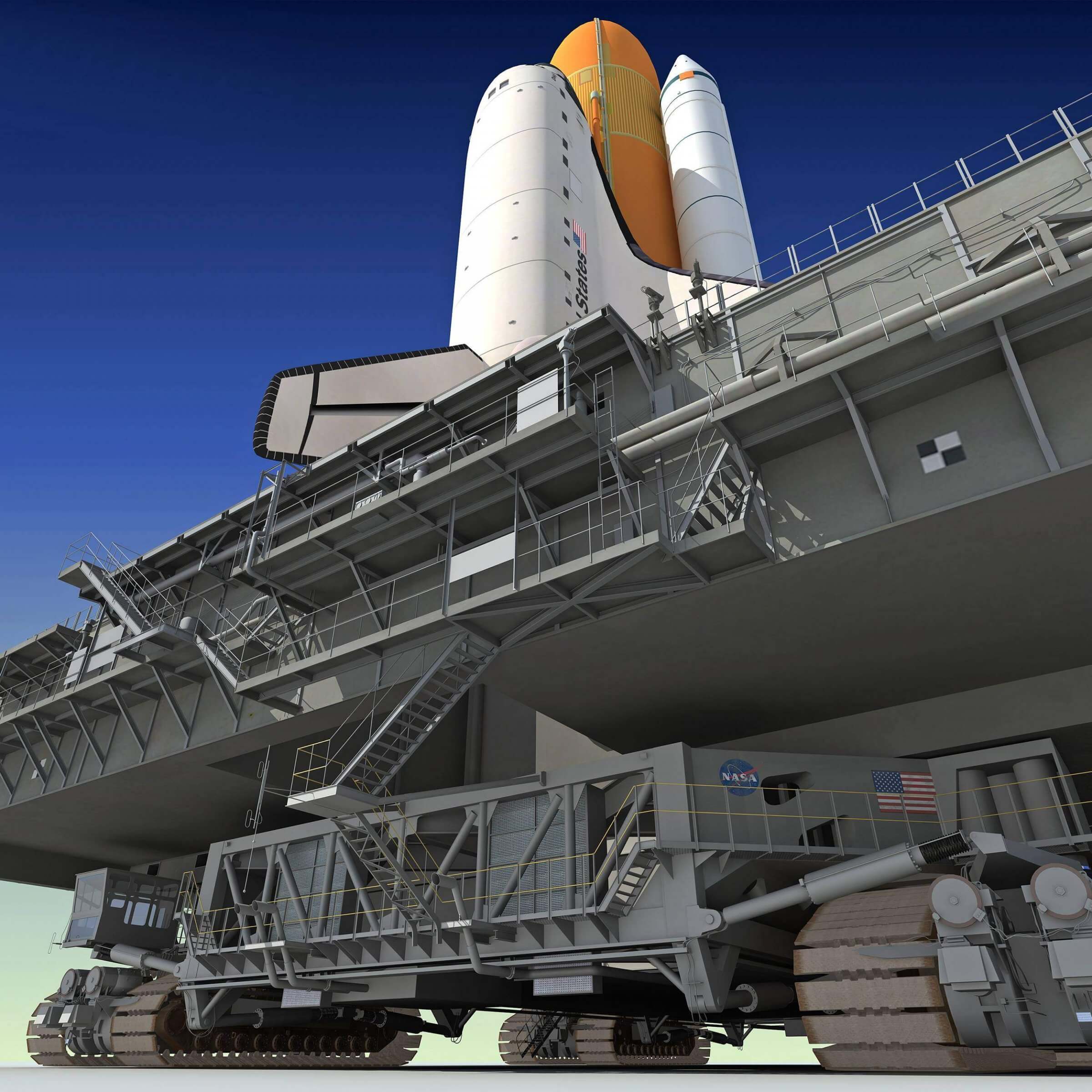 NASA Shuttle Launch Pad - 3D Model by 3D Horse
