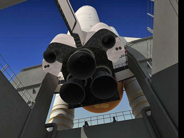 NASA Space Shuttle with MLP - 3D Model by 3D Horse