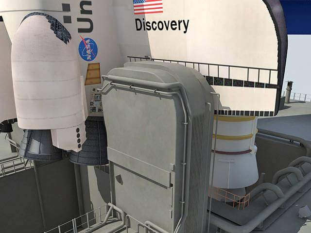NASA Space Shuttle with MLP - 3D Model by 3D Horse