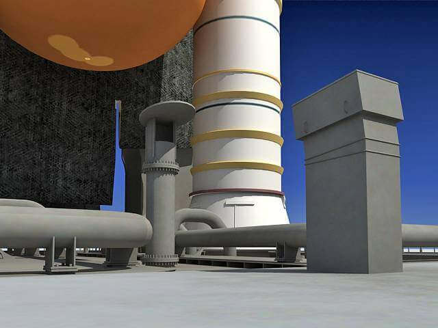 NASA Space Shuttle with MLP - 3D Model by 3D Horse