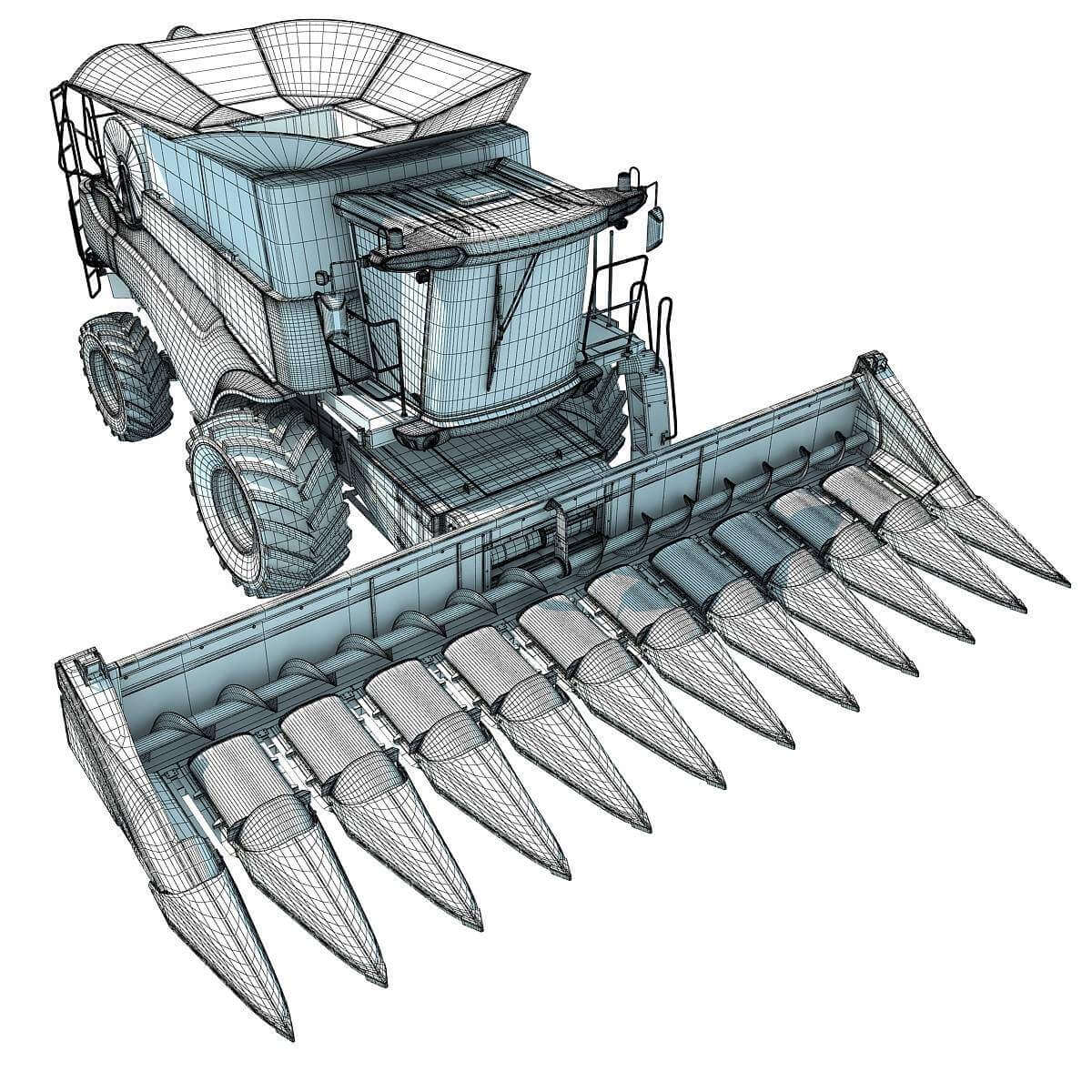 New Holland Harvester - 3D Model by 3D Horse