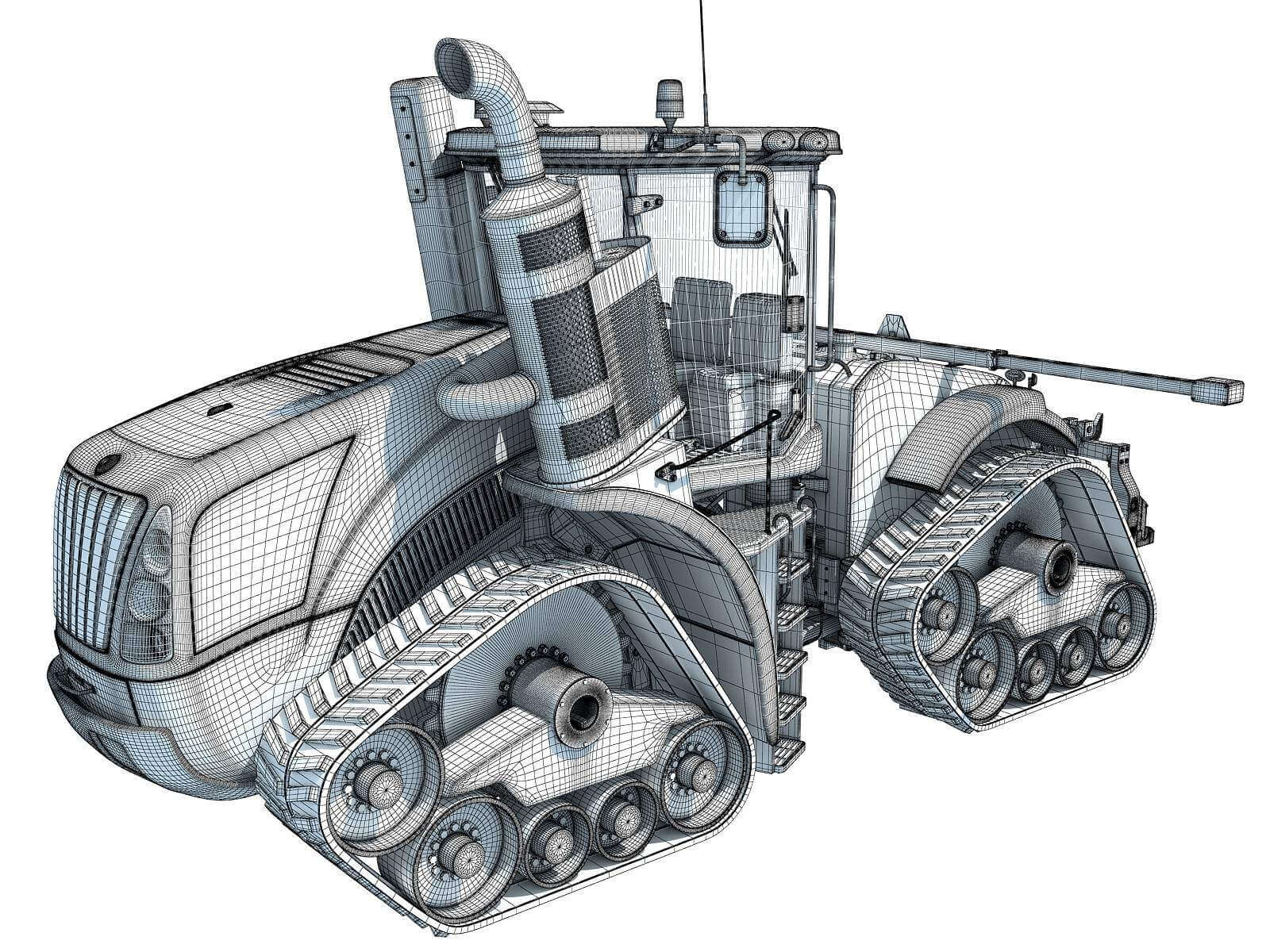New Holland Track Tractor - 3D Model by 3D Horse