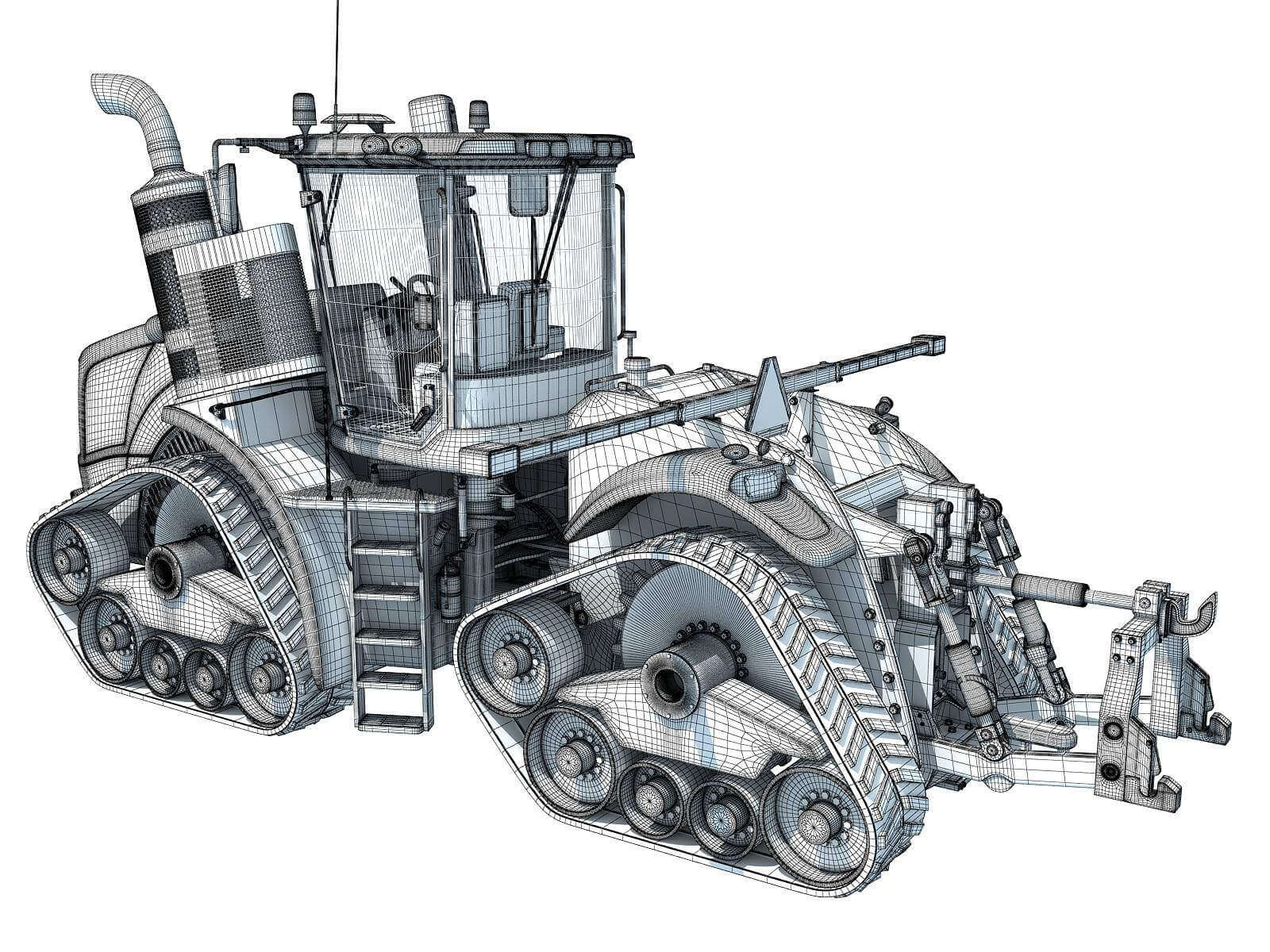 New Holland Track Tractor - 3D Model by 3D Horse