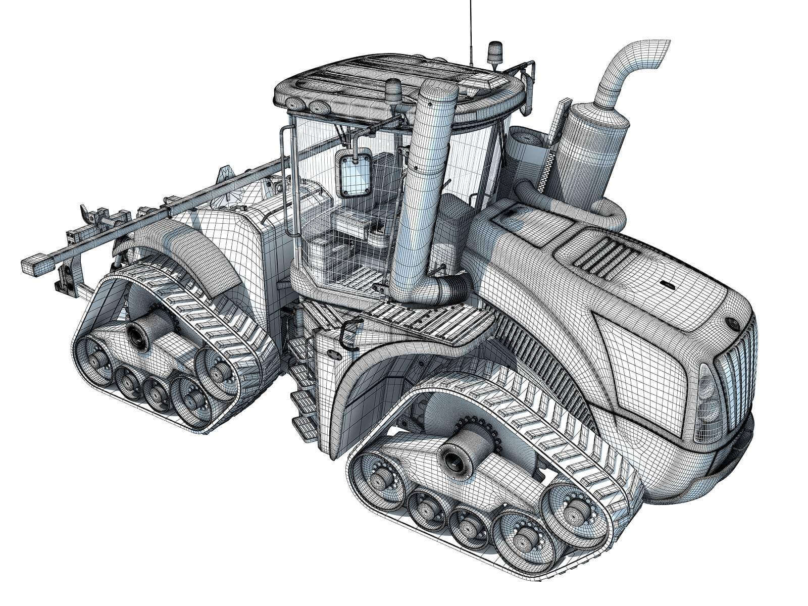New Holland Track Tractor - 3D Model by 3D Horse