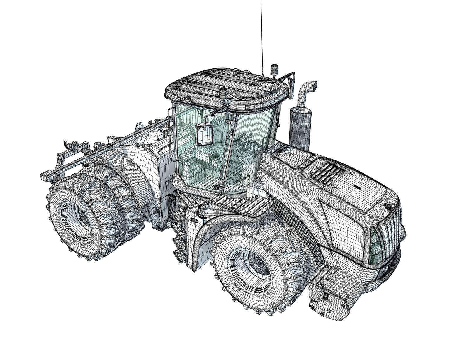 New Holland Tractor - 3D Model by 3D Horse