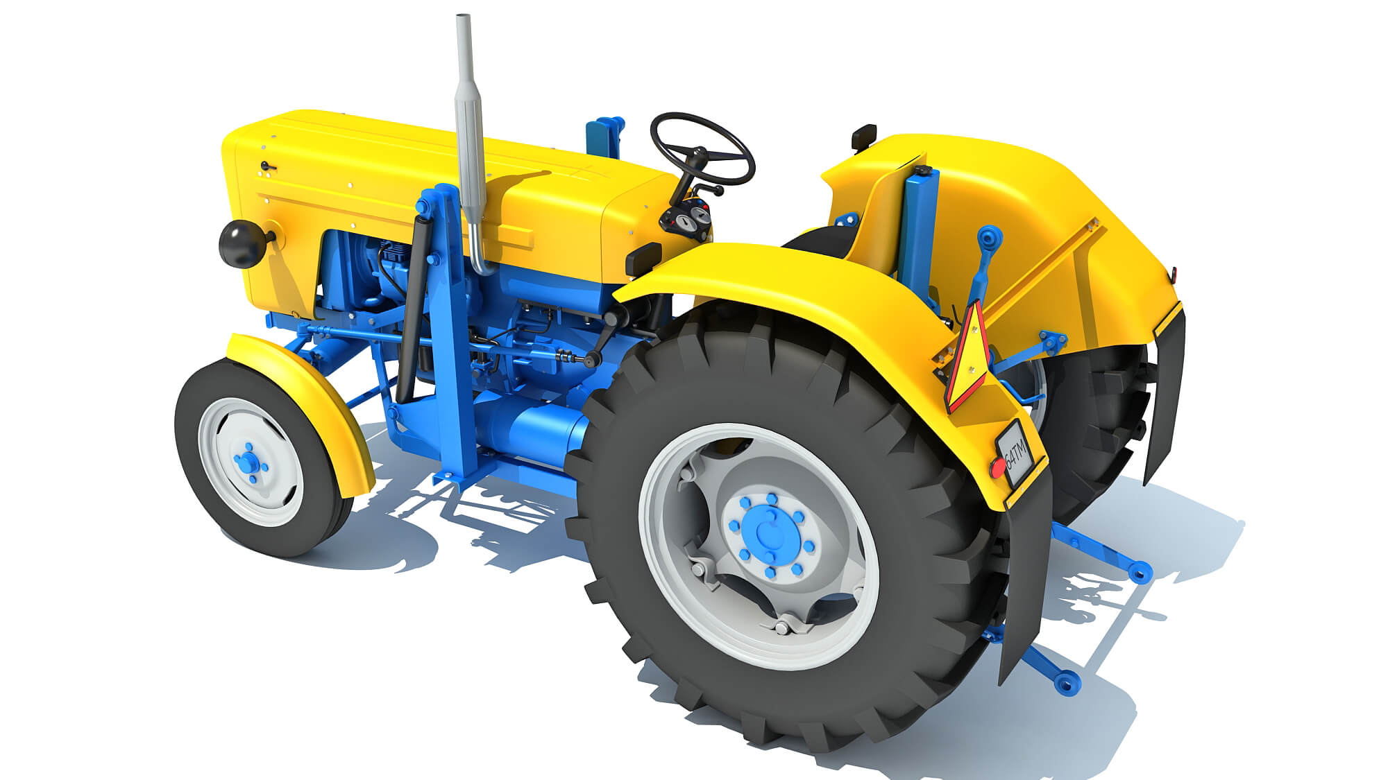 Old Classic Tractor - 3D Model by 3D Horse