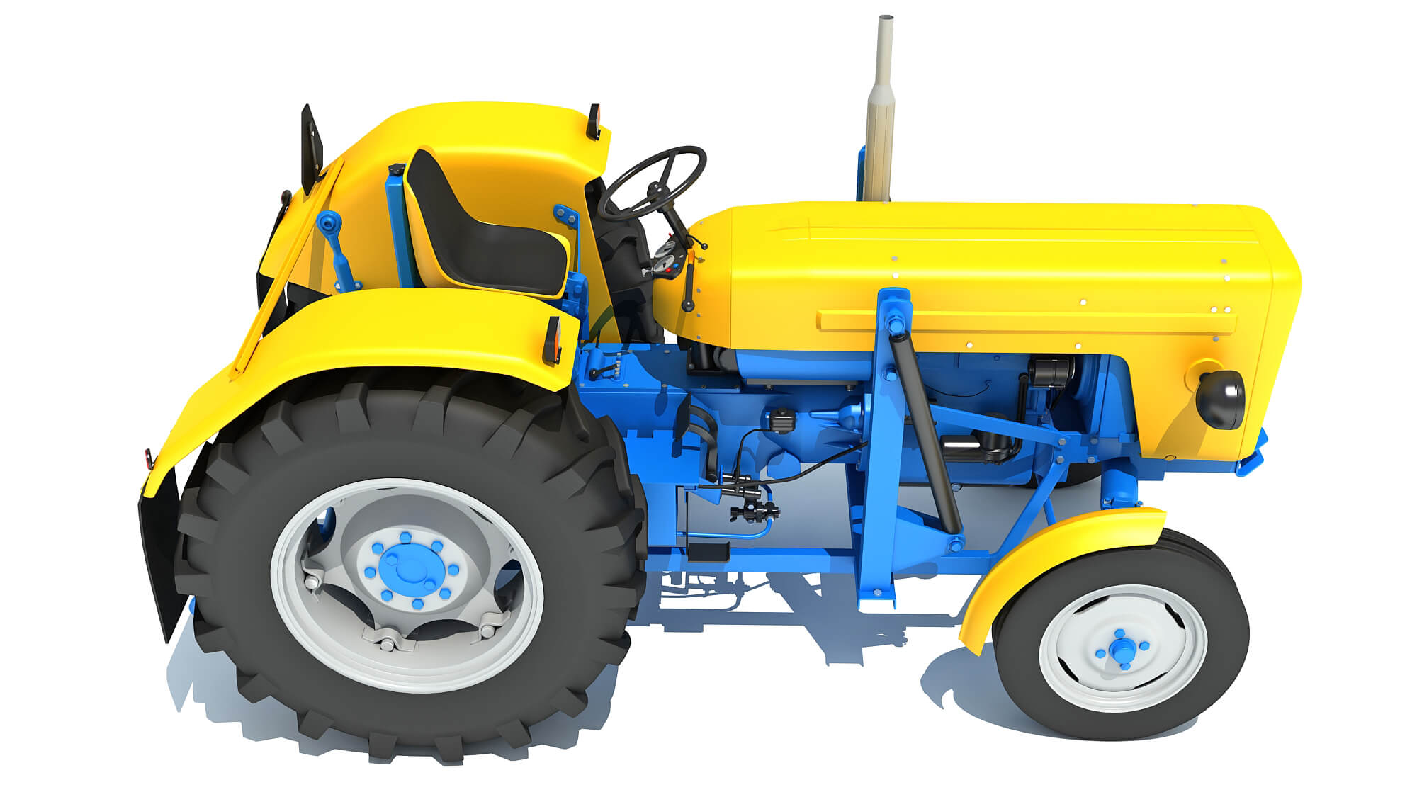 Old Classic Tractor - 3D Model by 3D Horse