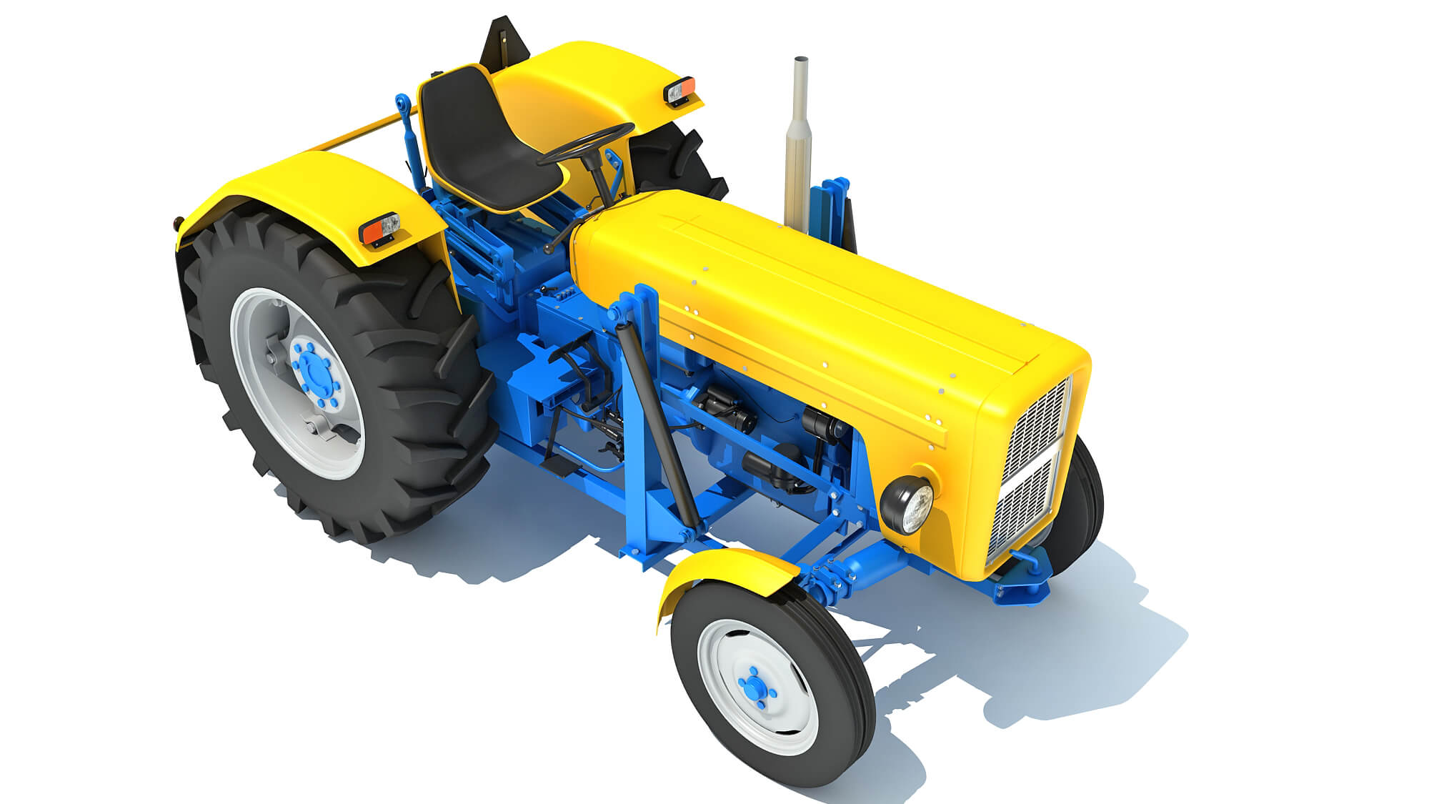 Old Classic Tractor - 3D Model by 3D Horse