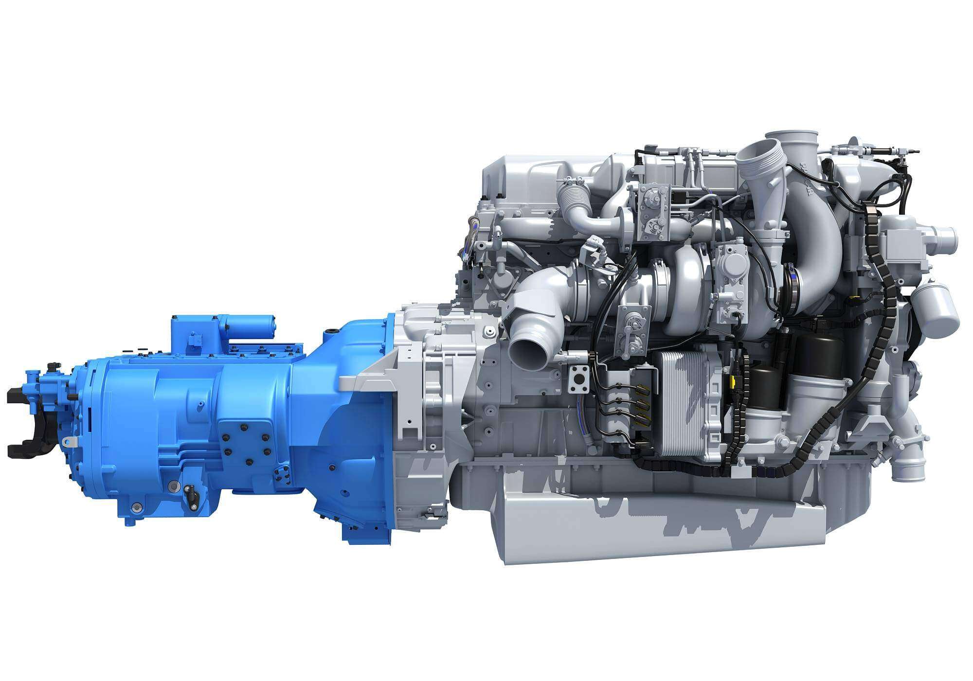 PACCAR MX-13 Engine with Eaton Transmission 3D Model by 3D Horse