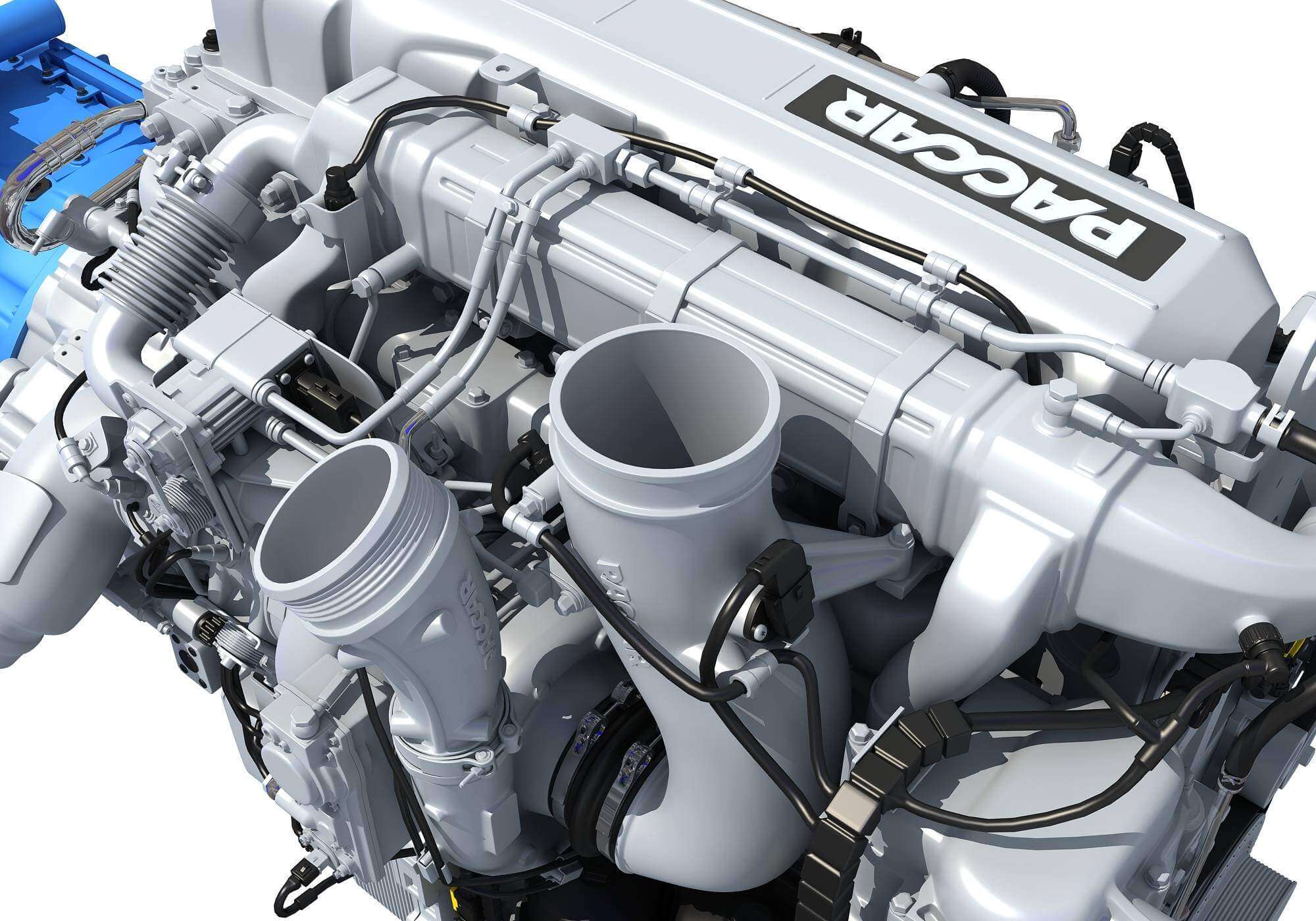 PACCAR MX-13 Engine with Eaton Transmission 3D Model by 3D Horse