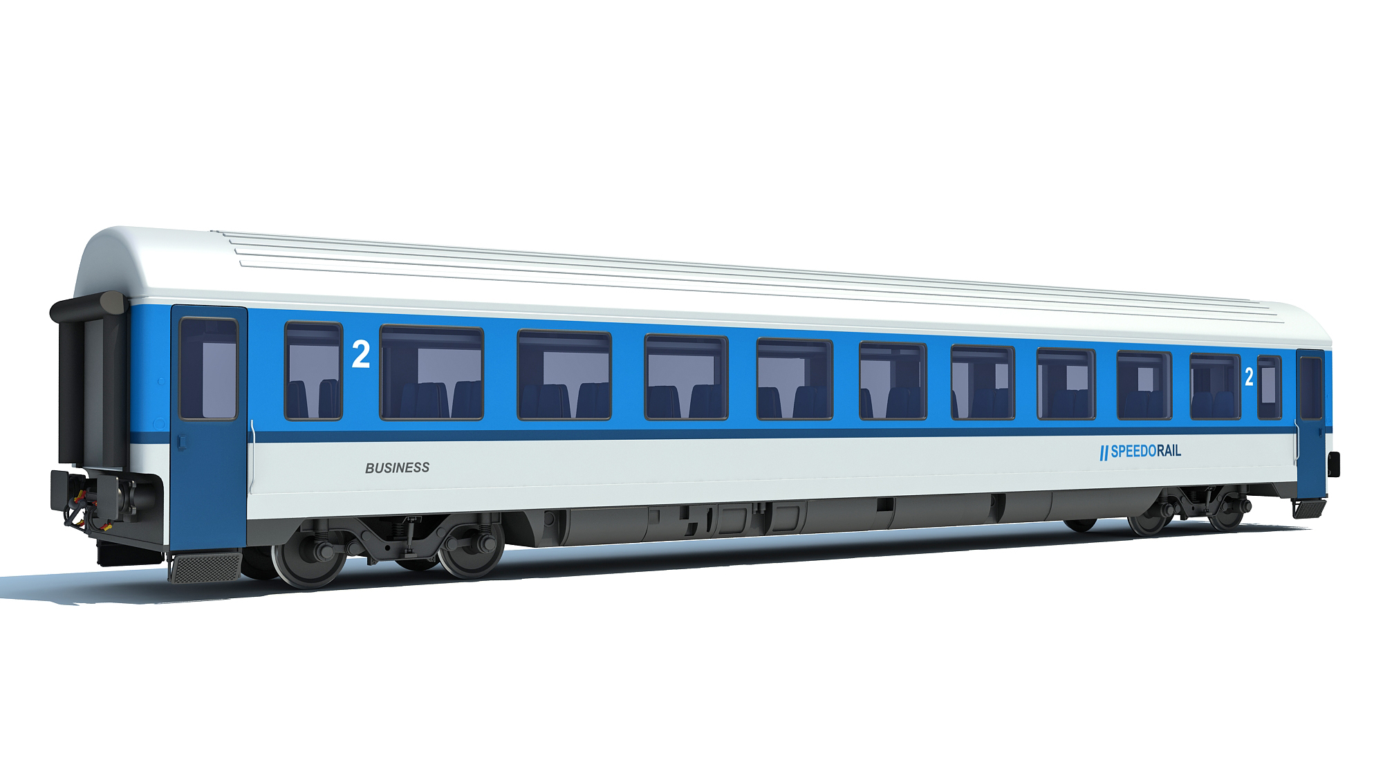 Passenger Car 12 - 3D Model by 3D Horse
