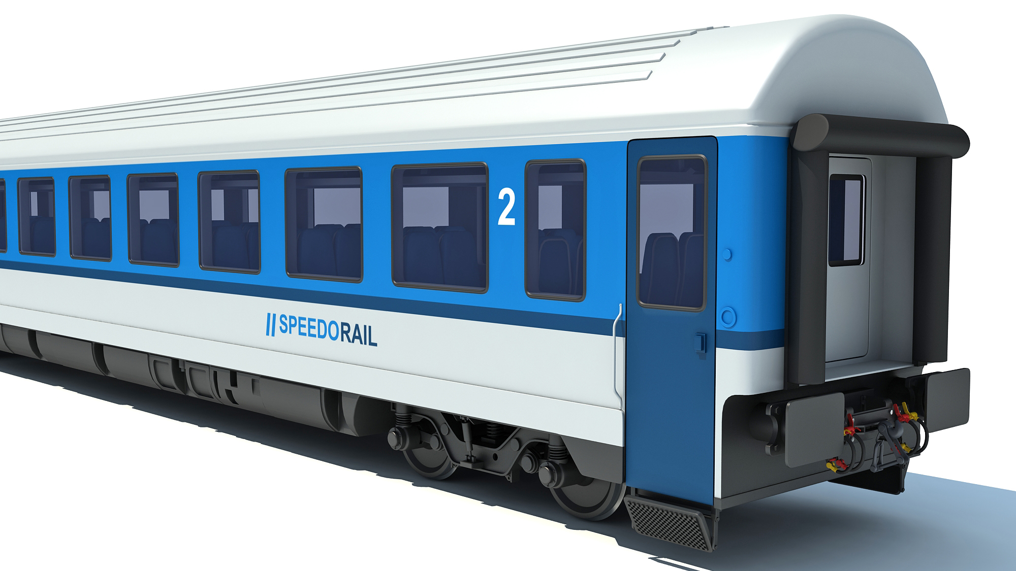 Passenger Car 12 - 3D Model by 3D Horse