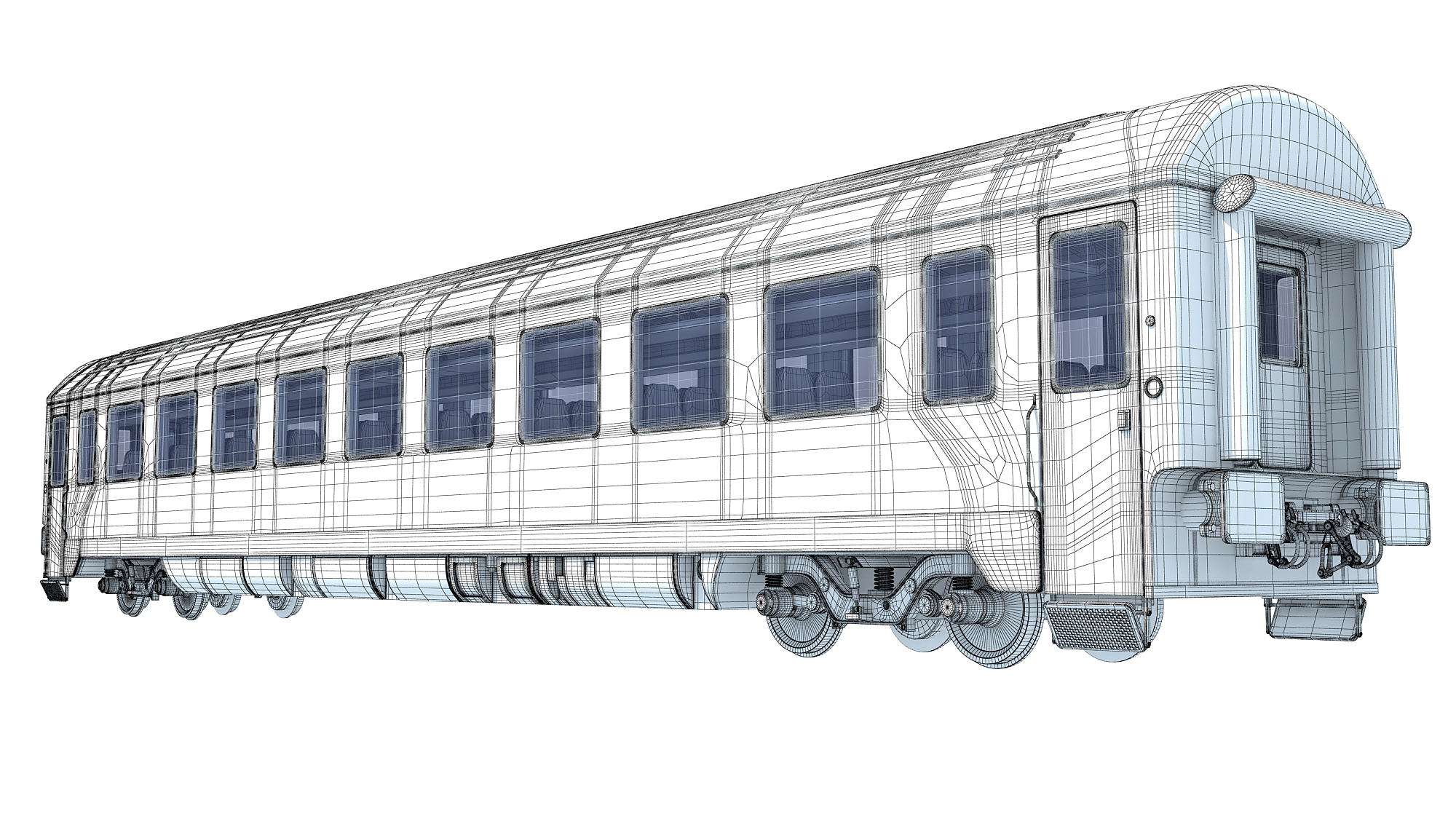 Passenger Car 12 - 3D Model by 3D Horse