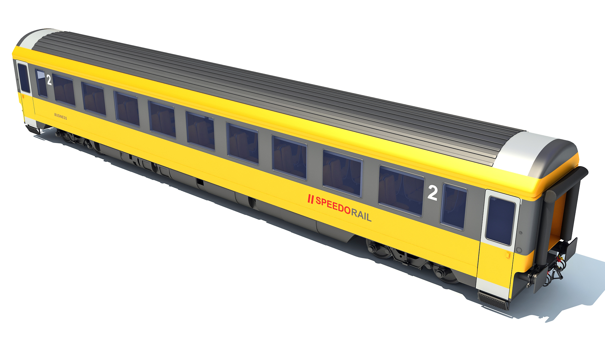 Passenger Train Car - 3D Model by 3D Horse