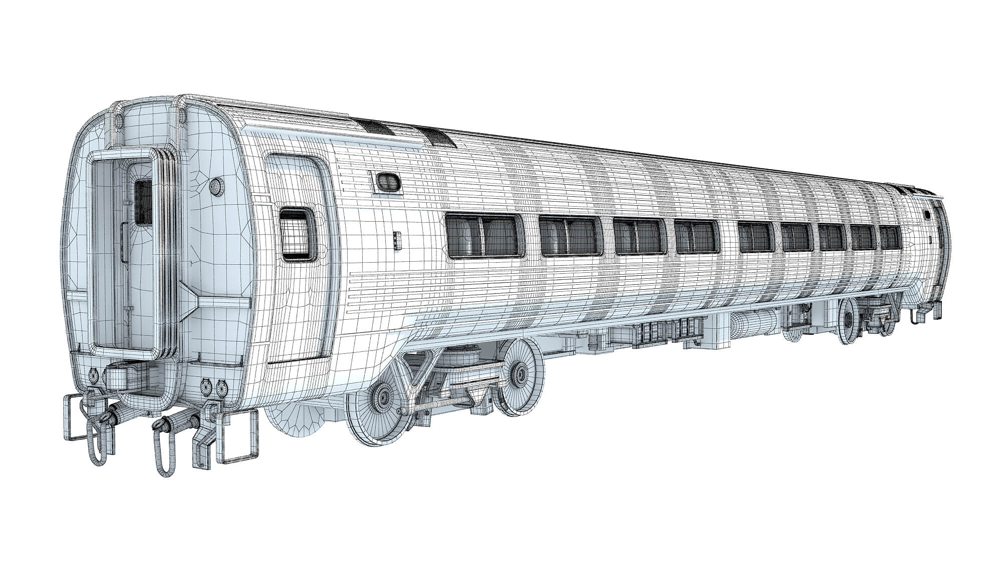 Passenger Train Car 2 - 3D Model by 3D Horse