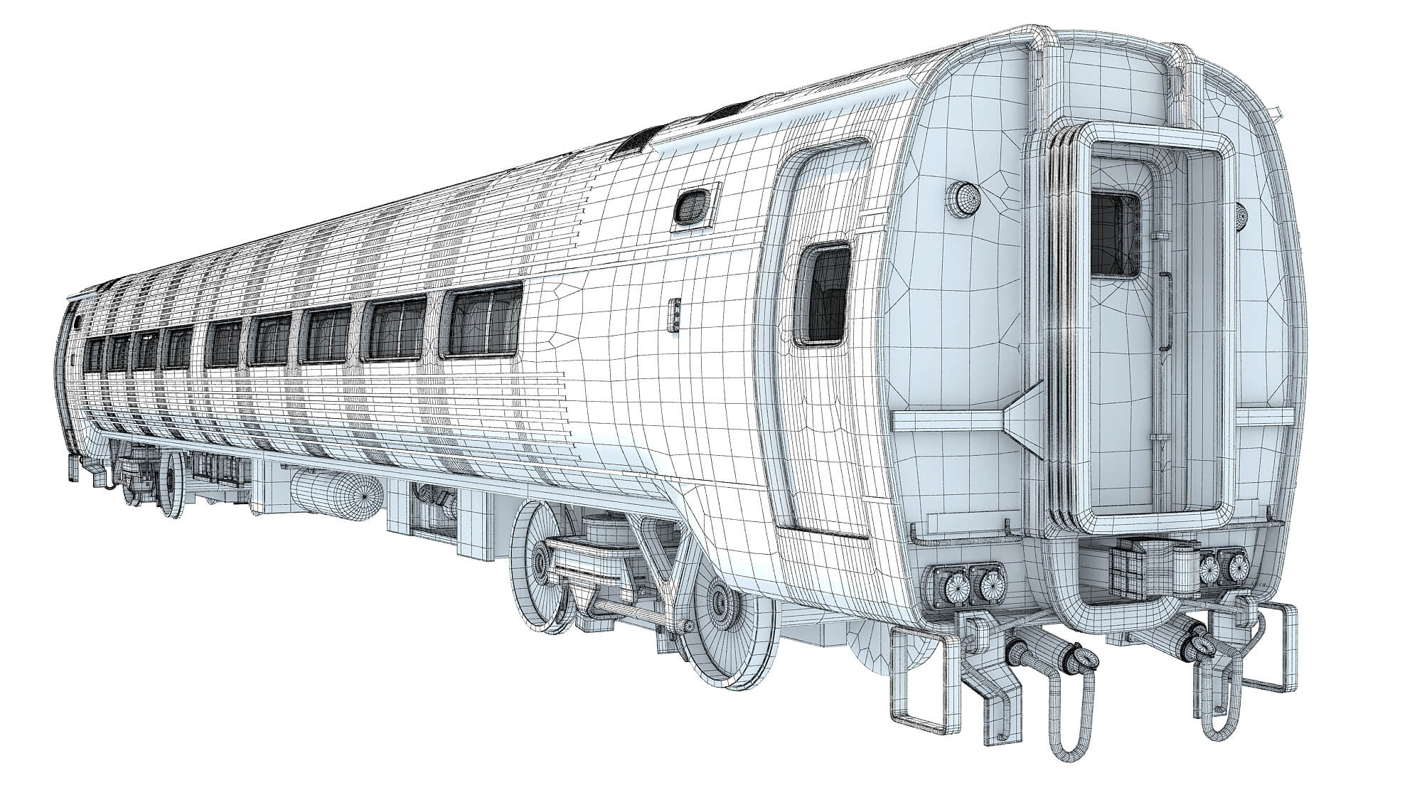 Passenger Train Car 2 - 3D Model by 3D Horse